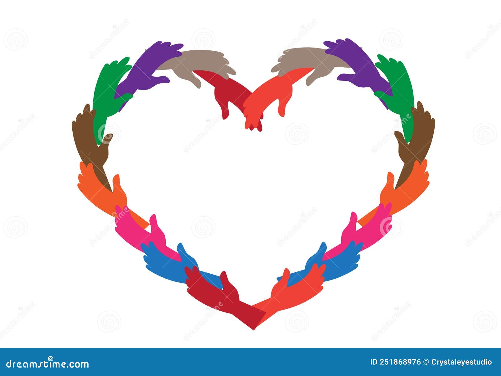 Hands Hold Each Other To Connect To One Another Concept. Editable Clip ... Hands Hold Each Other To Connect To One Another Concept. Editable Clip ...