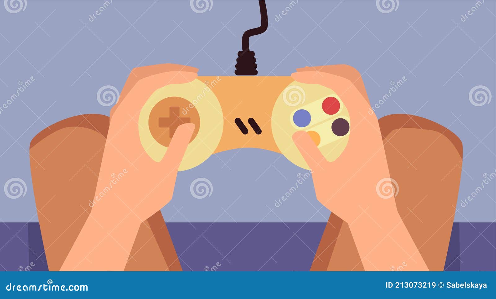 Hands Hold Game Controller, Joystick, Console Device for Play in Video ...