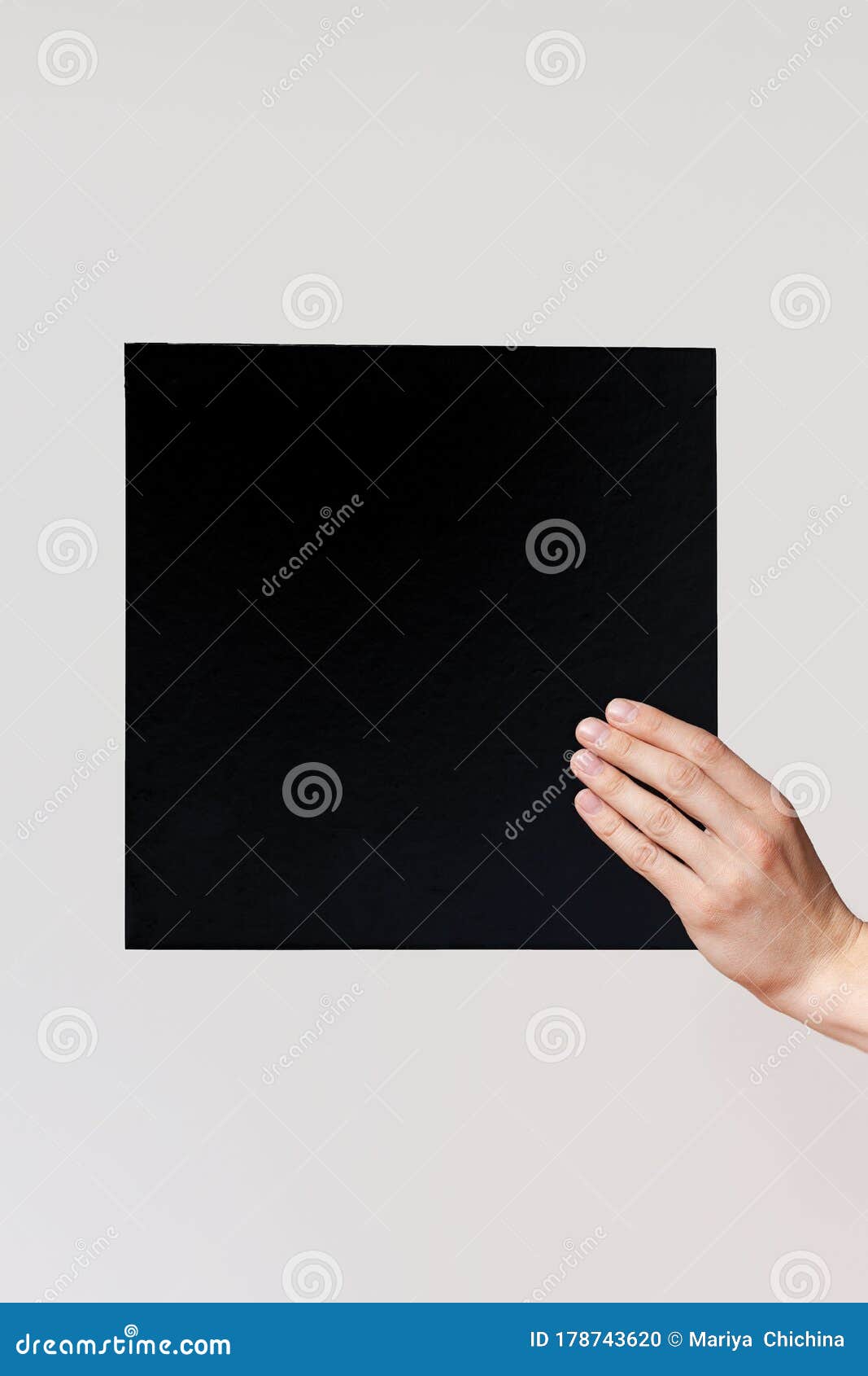 Hands Hold a Piece of Paper with an Inscription. Stock Photo - Image of ...