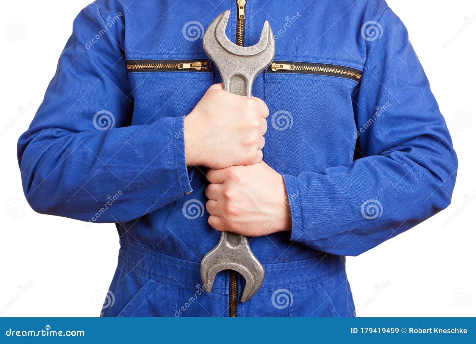 Hands hold spanner stock image. Image of craftsman, hold - 179419459