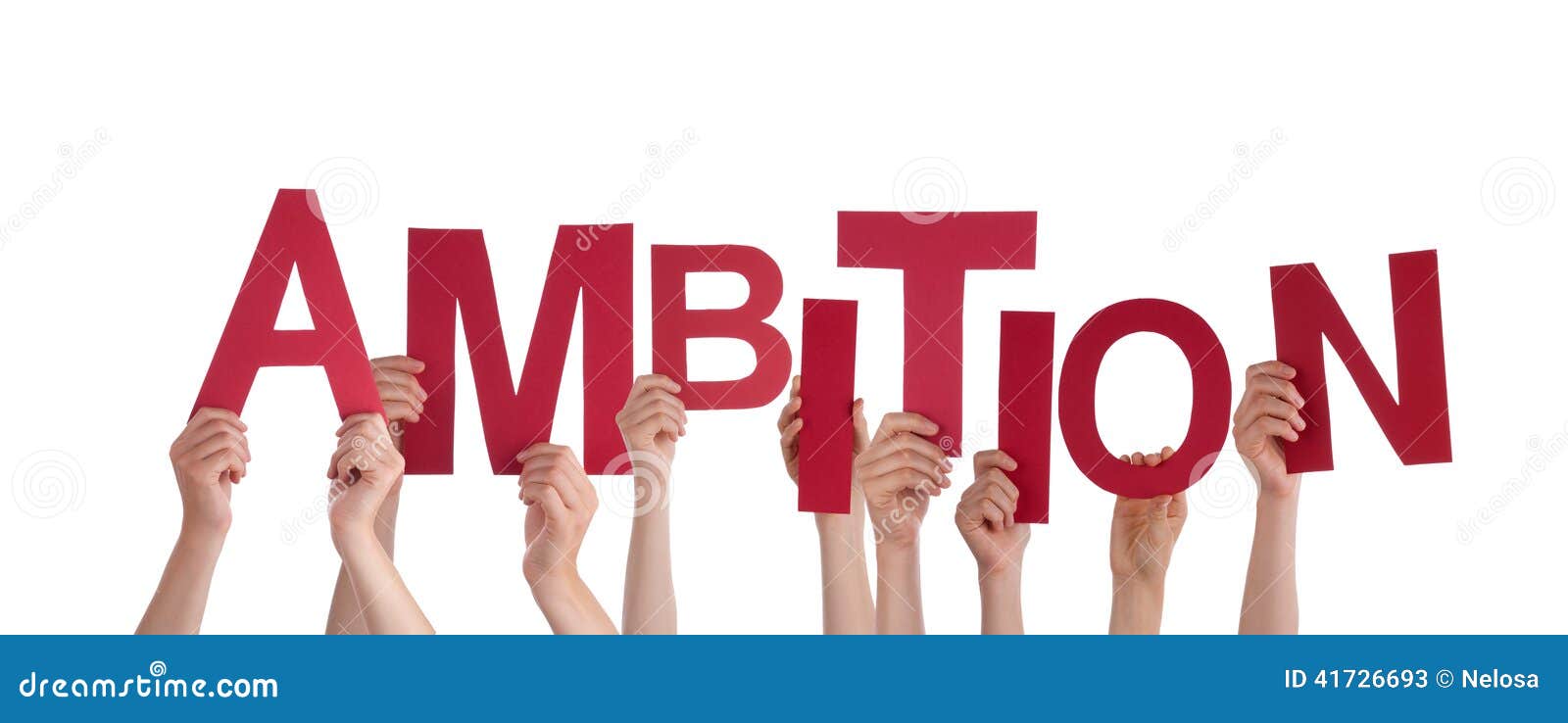 Hands Holding Ambition stock image. Image of isolated - 41726693