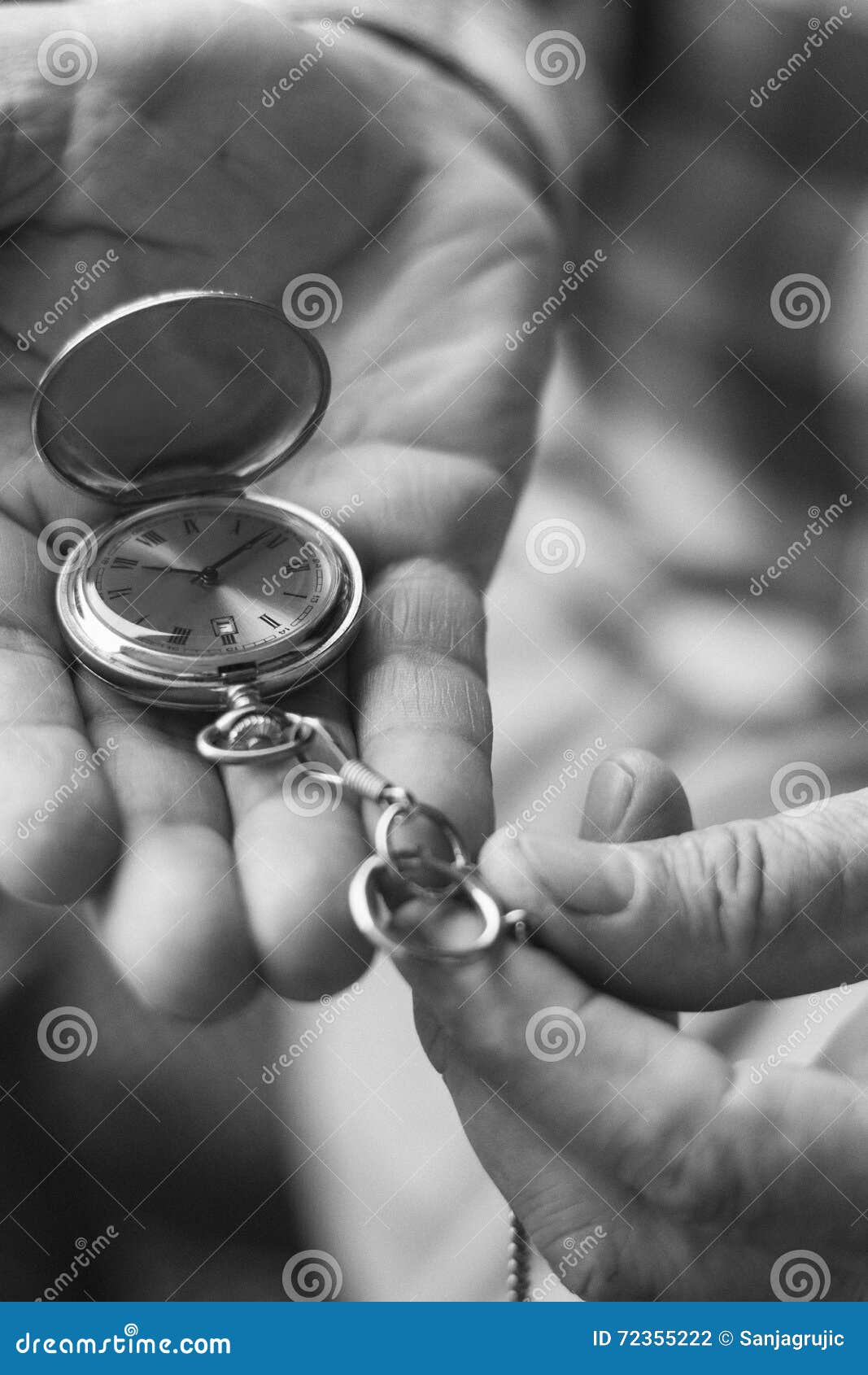 Hands Holding Antique Pocket Watch Stock Photo - Image of beginnings ...