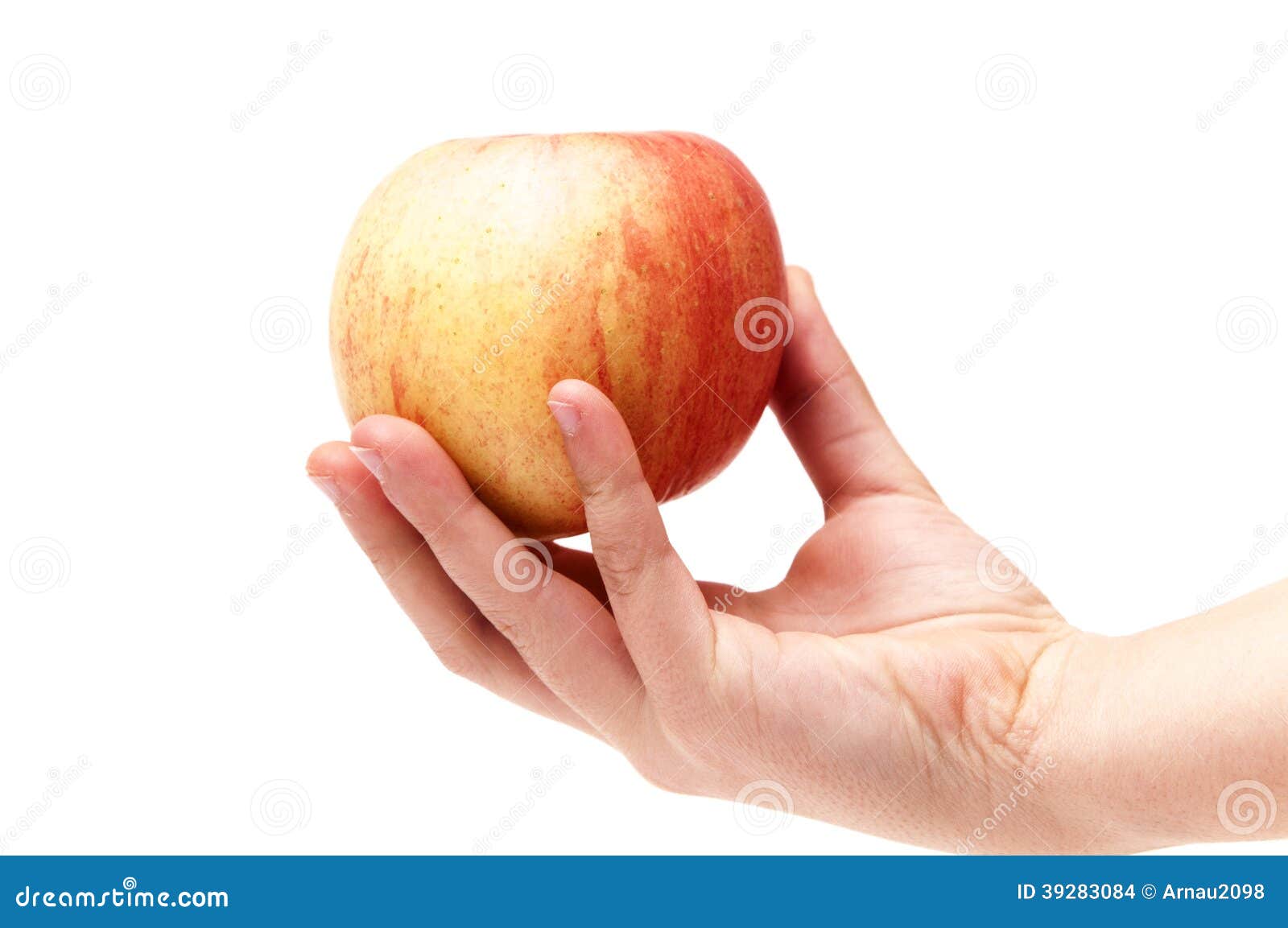 Hands holding an apple stock photo. Image of macro, fresh - 39283084