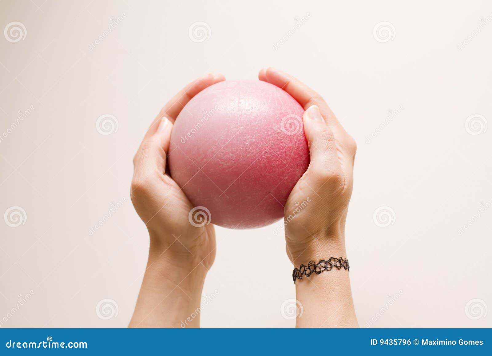 Hands holding ball stock photo. Image of sphere, ball - 9435796