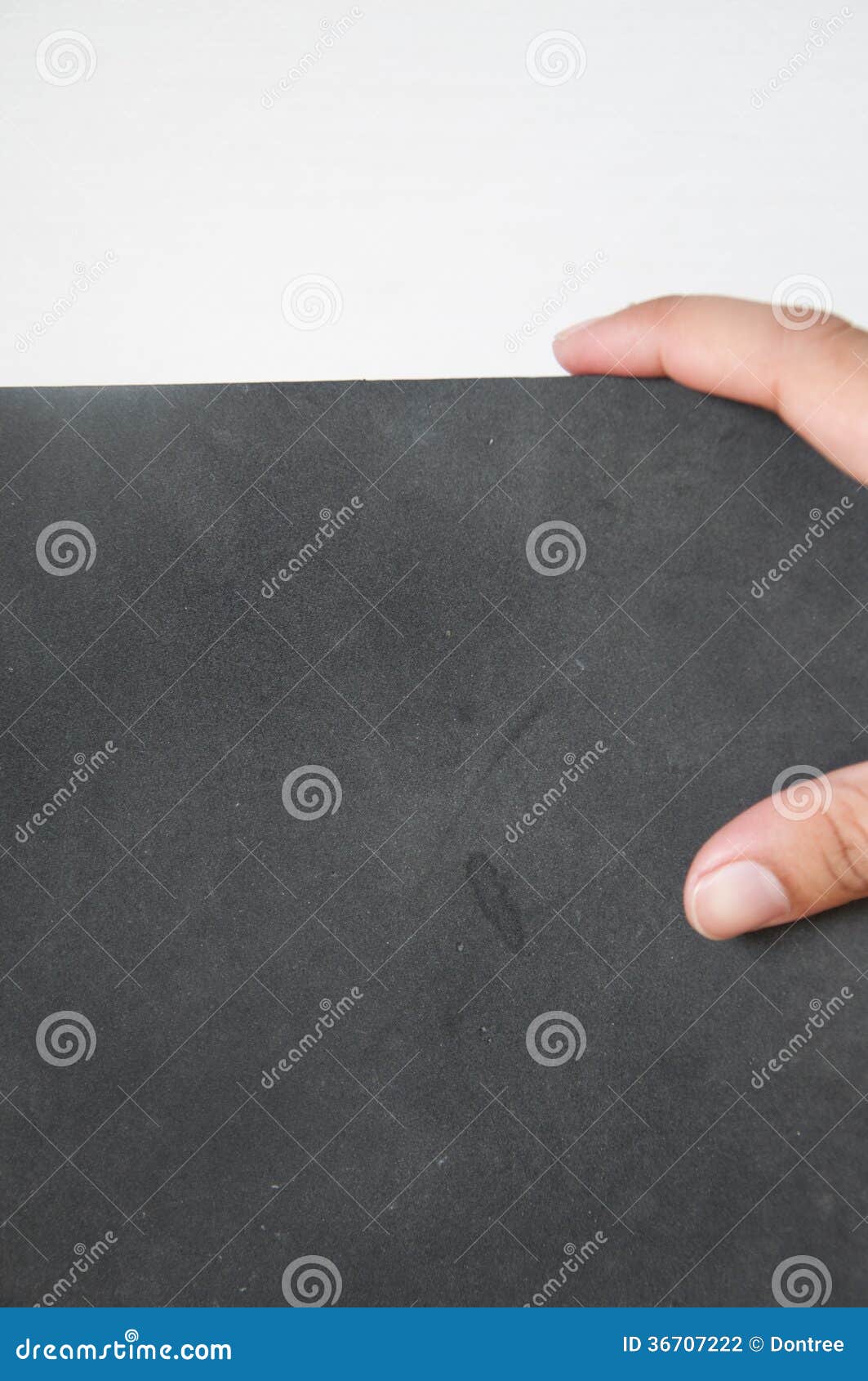 Hands Holding Black Empty Pad Stock Photo - Image of business, copy ...