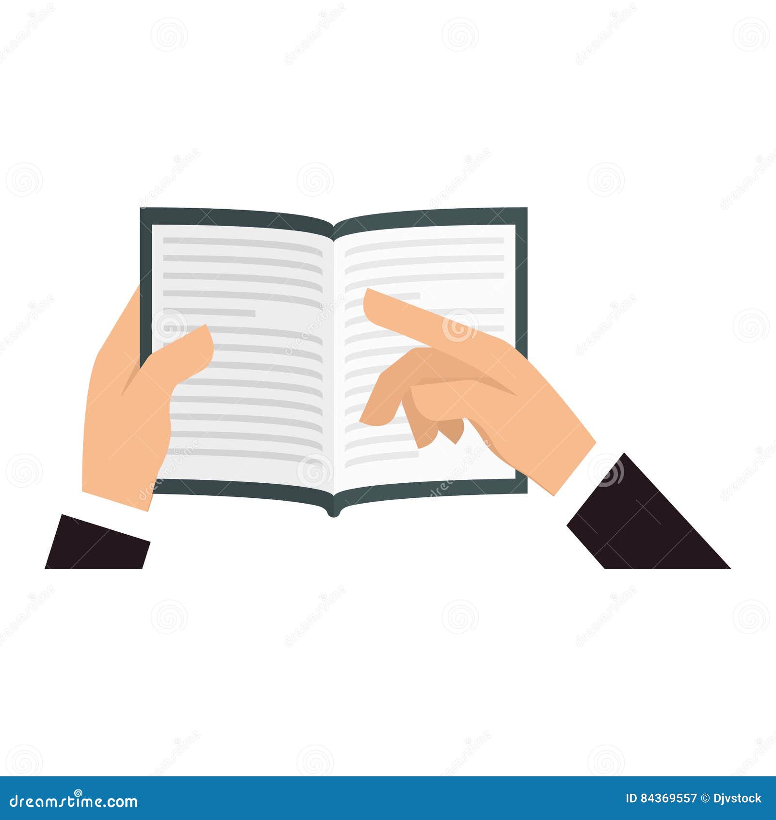 Hands Holding Book Icon Image Stock Illustration - Illustration of sign ...