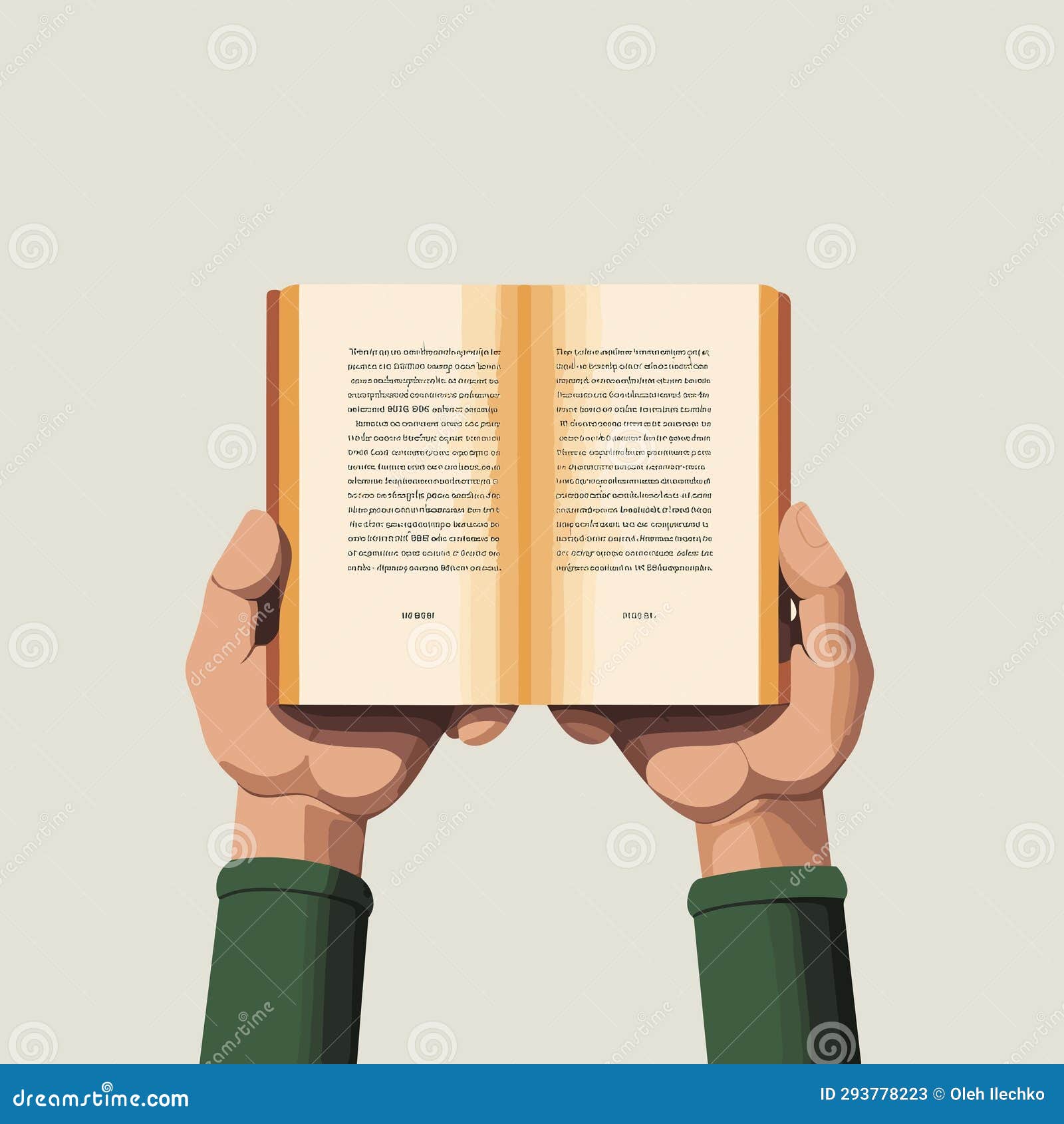 Hands Holding Book Vector Flat Minimalistic Isolated Illustration Stock ...