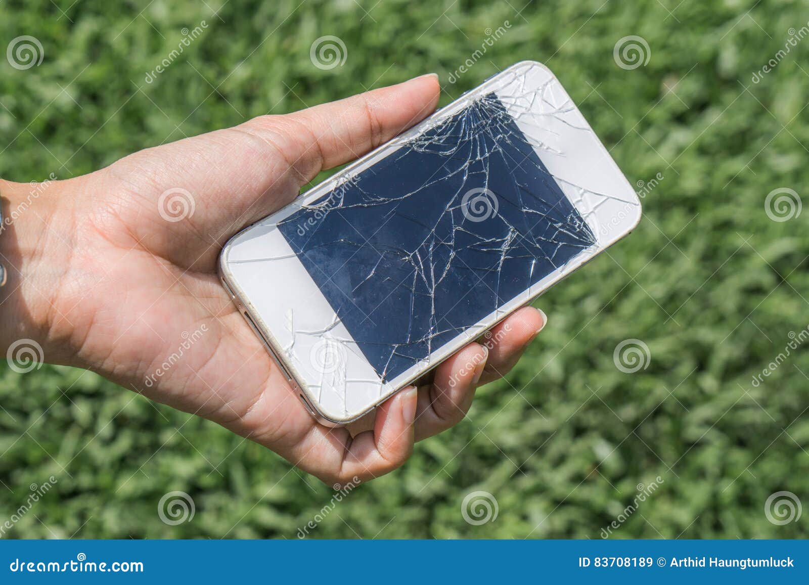 Hands Holding Broken Mobile Smartphone Stock Image - Image of hand ...