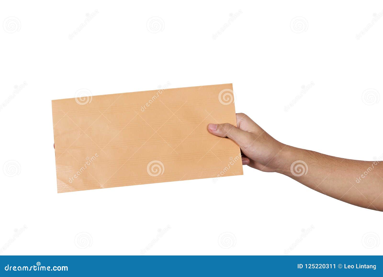 Hands Holding Brown Envelope Stock Image - Image of communication, data ...