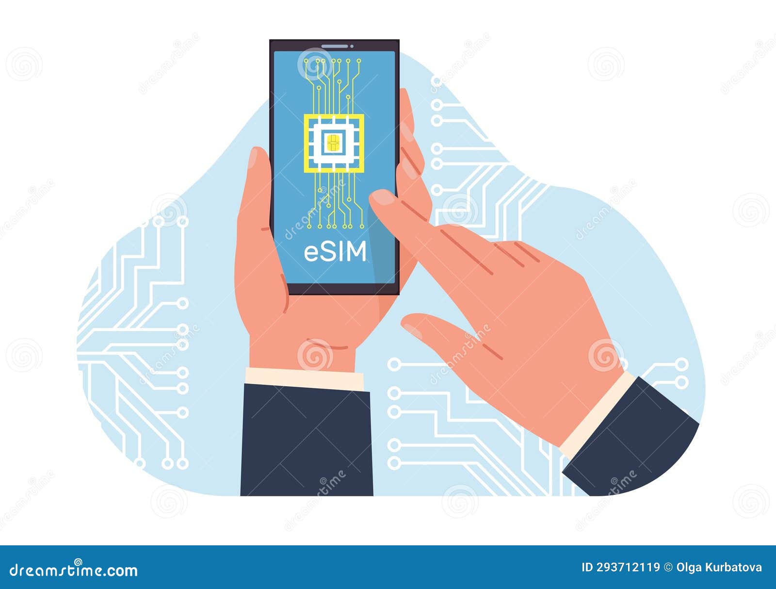 ESIM Chip Sign - Embedded-SIM Card Isometric Vector Concept. Mobile ... ESIM Chip Sign - Embedded-SIM Card Isometric Vector Concept. Mobile ...
