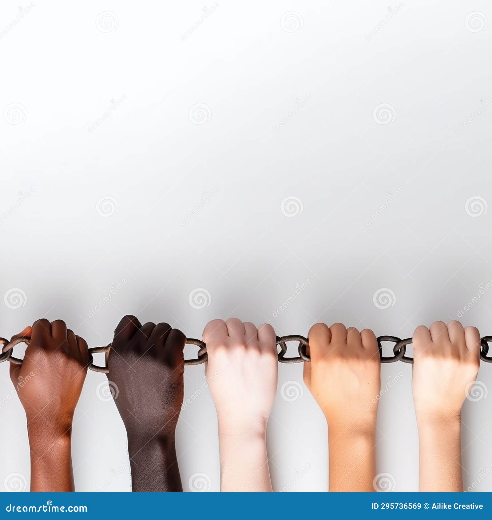 Hands Holding Chain stock illustration. Illustration of teamwork ...