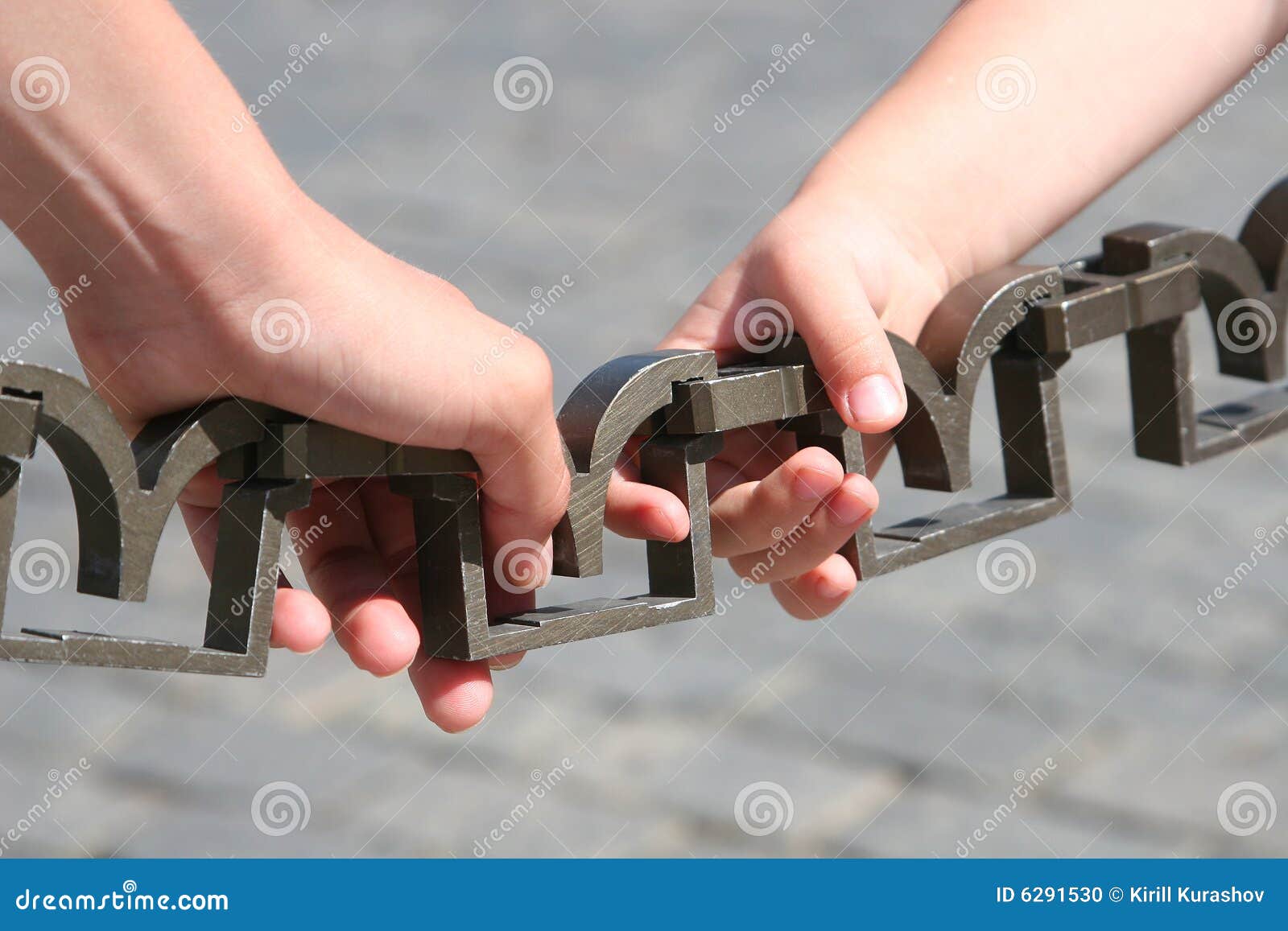 Hands holding a chain stock photo. Image of lock, safety - 6291530