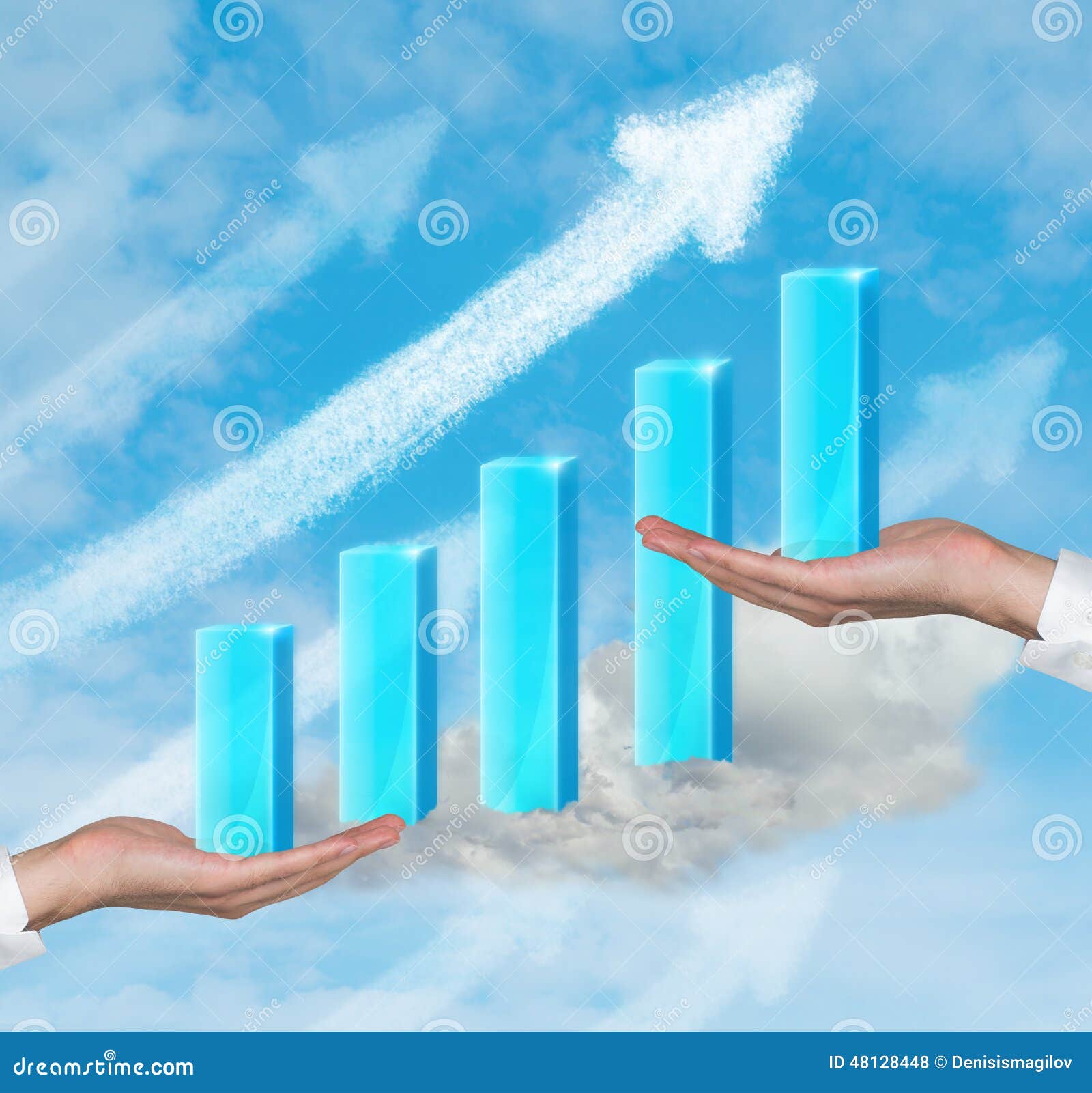 Hands holding chart stock photo. Image of plan, person - 48128448