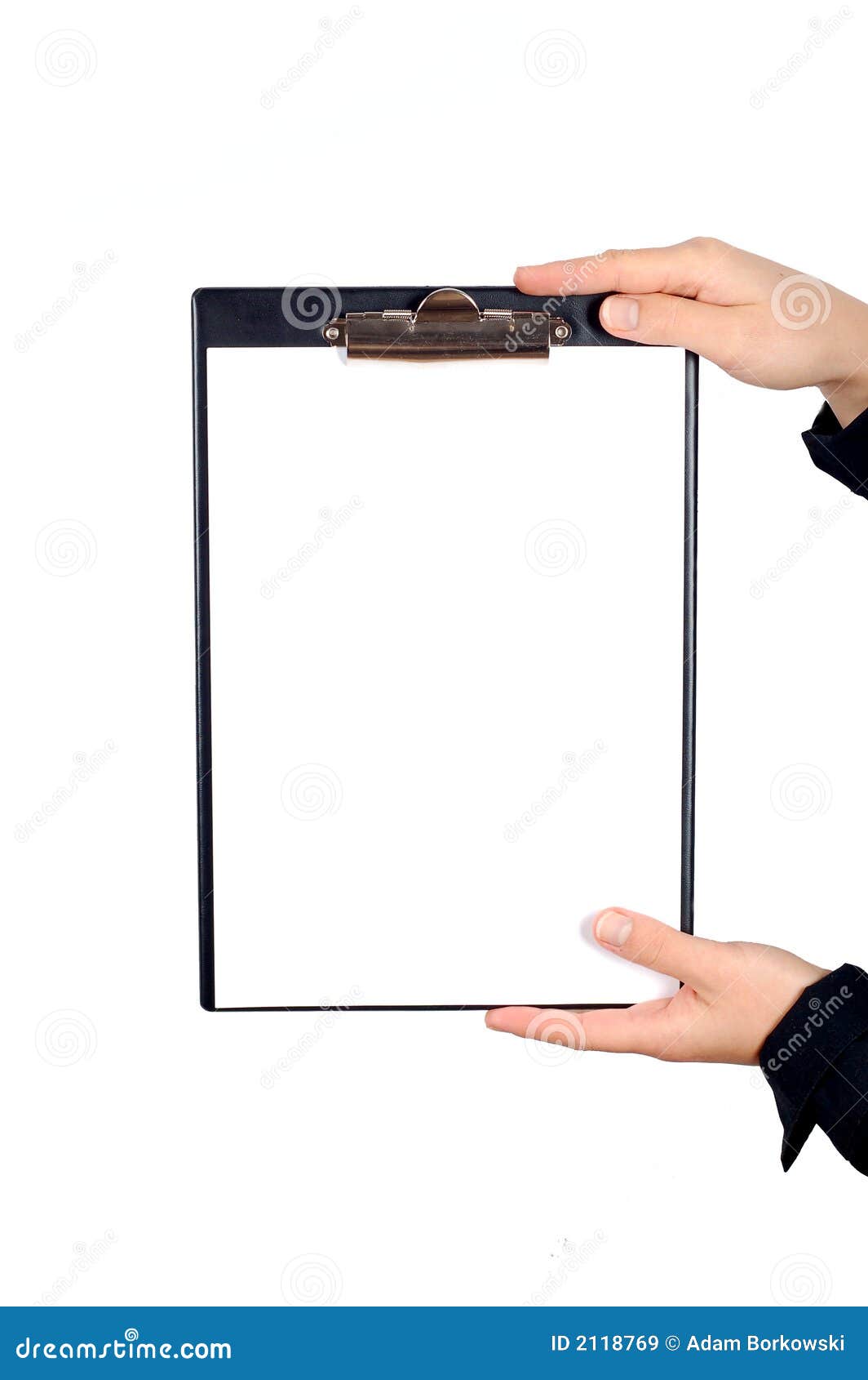 Hands Holding Clipboard 8 Stock Image Image Of Checked 2118769