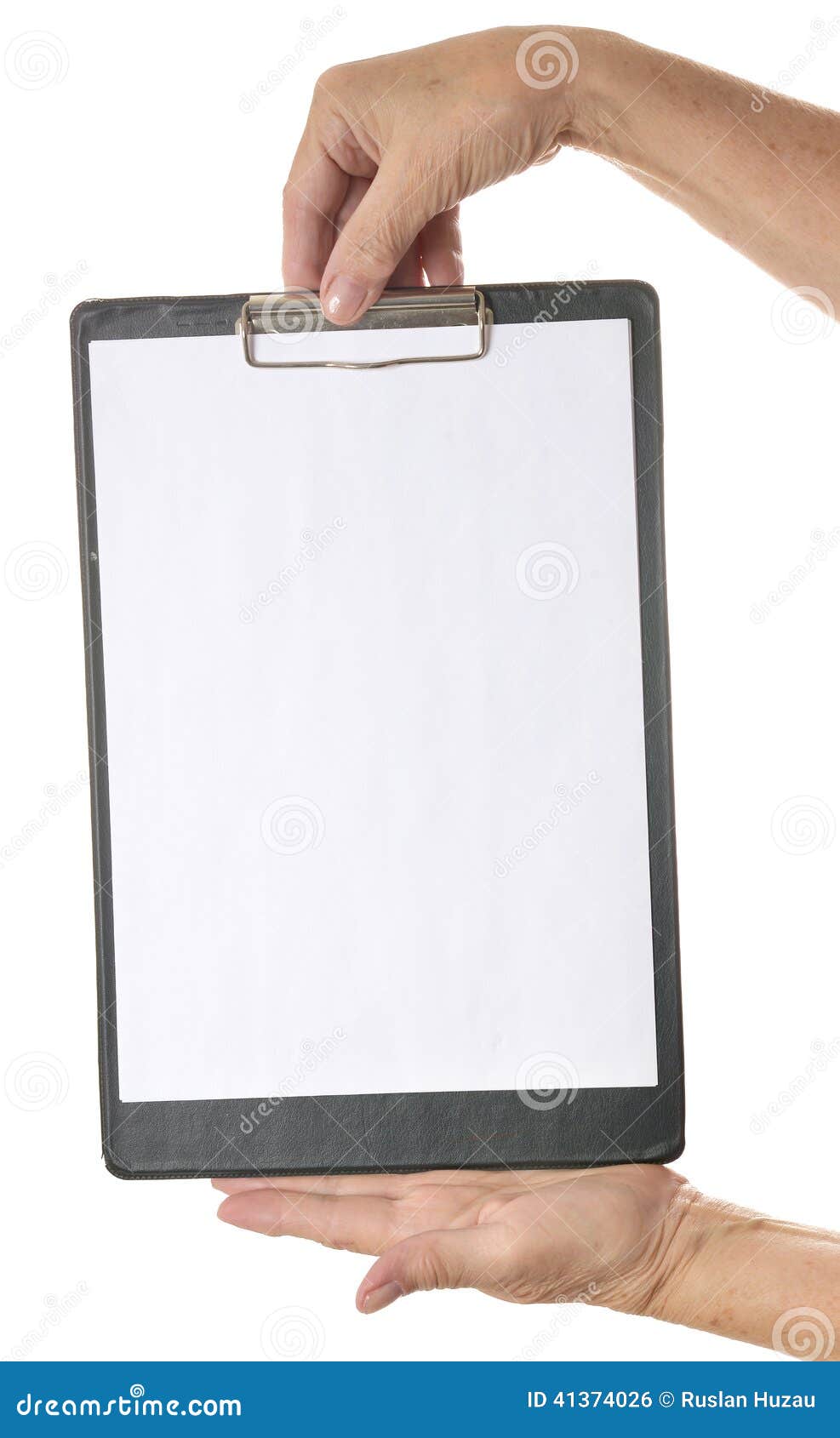 Hands holding clipboard stock photo. Image of material - 41374026