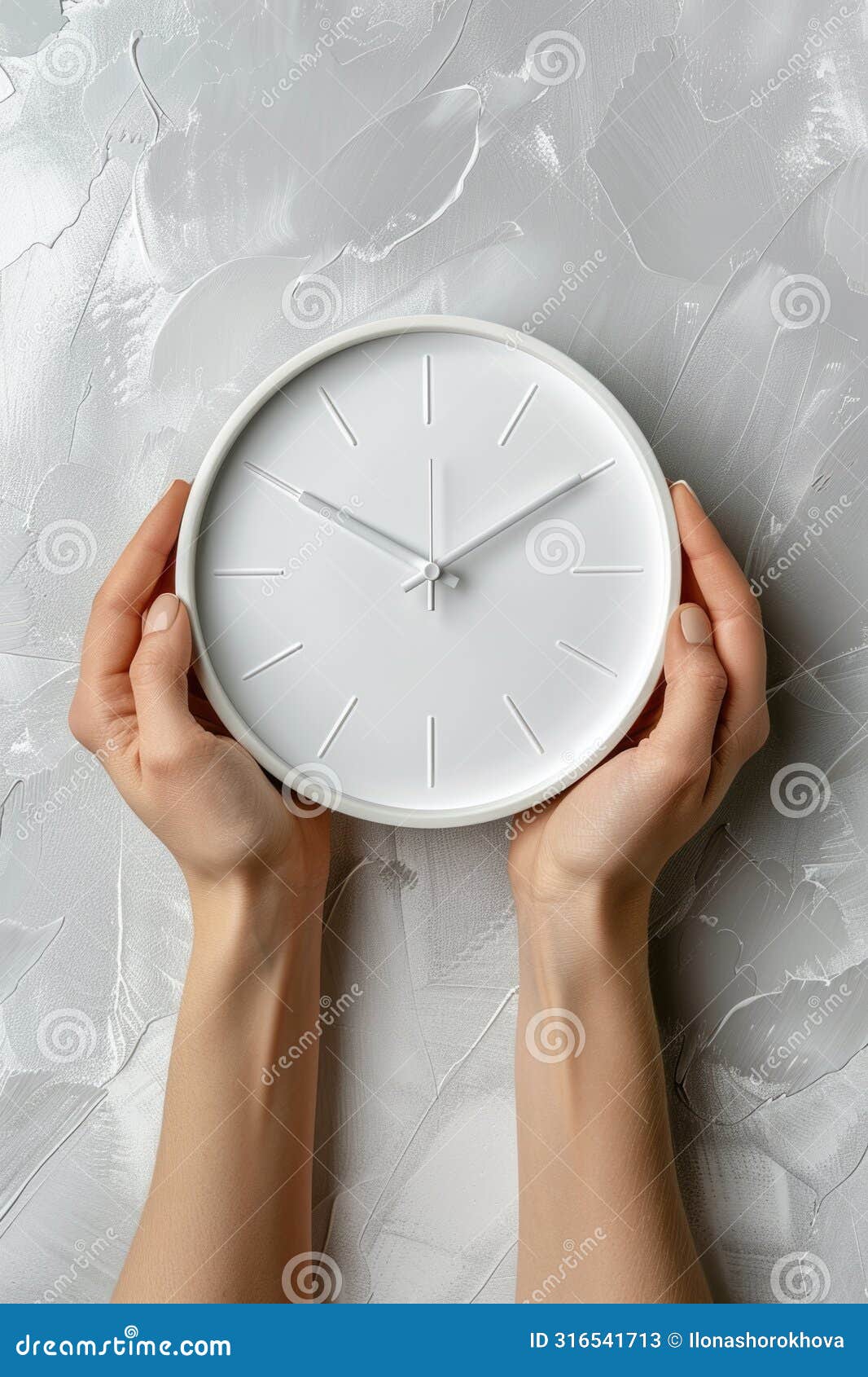 Hands Holding Clock. Ai Generated Stock Image - Image of accuracy ...