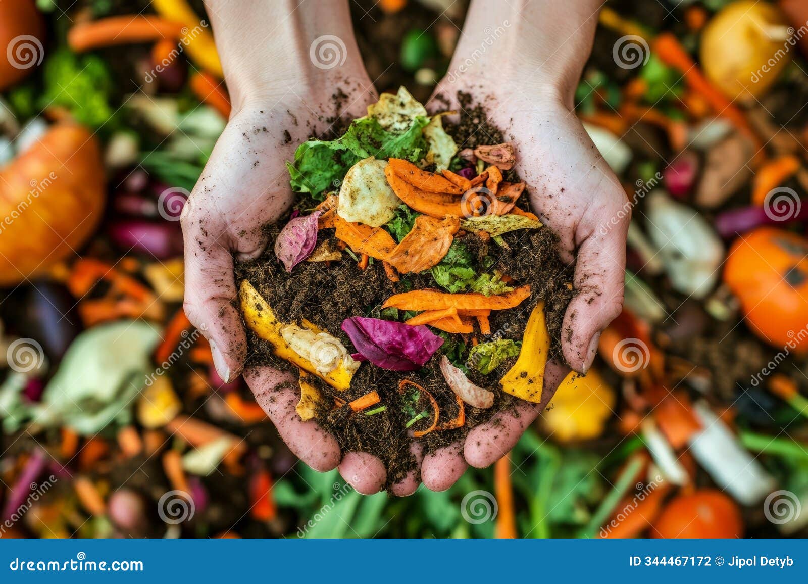 Hands Holding Compost Soil. Stock Photo - Image of vegetables, action ...