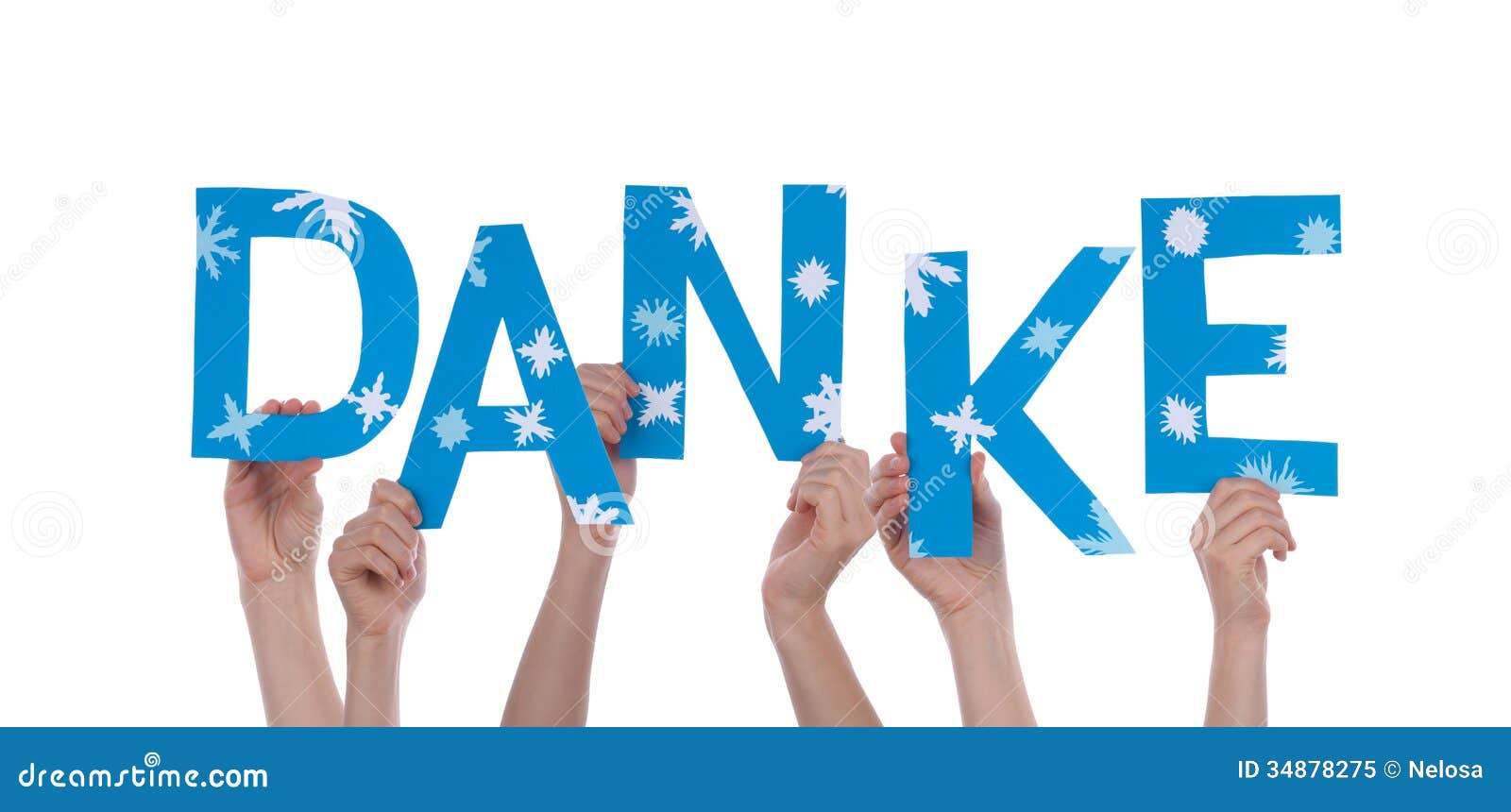 Hands Holding Danke stock image. Image of character, hold - 34878275