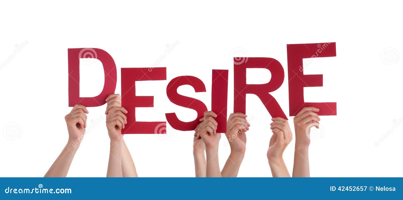 Hands Holding Desire stock illustration. Illustration of hand - 42452657