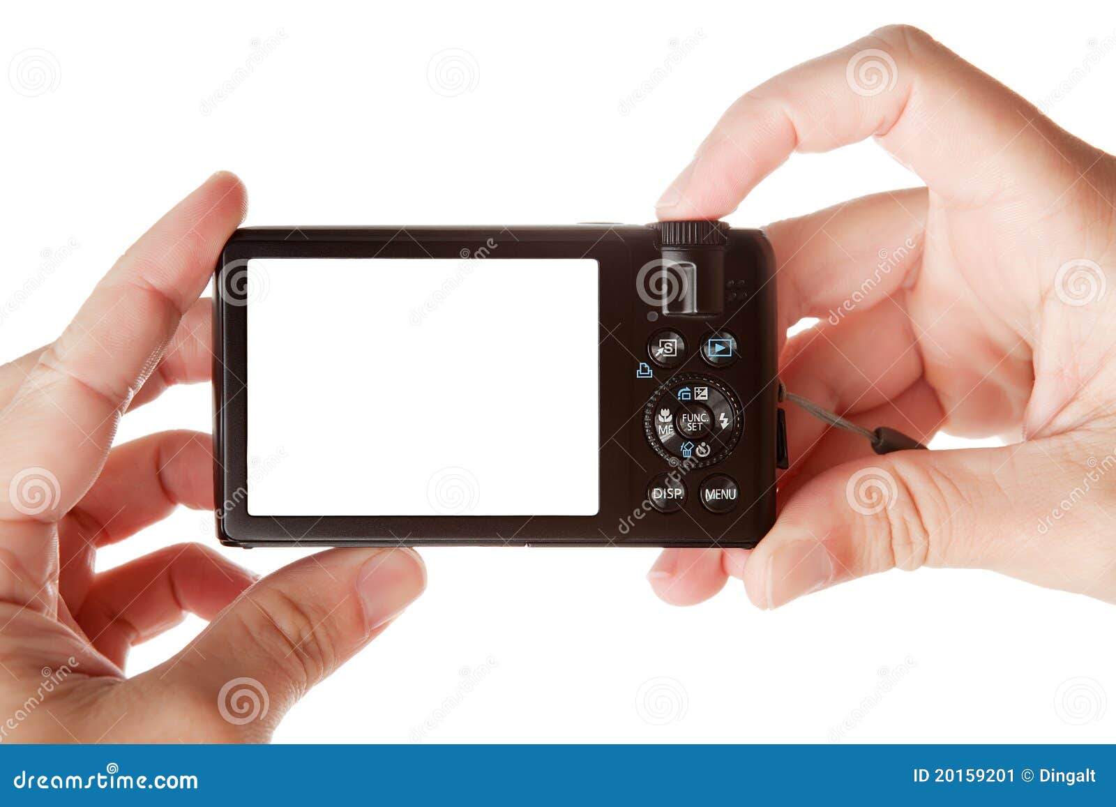 Hands Holding Digital Photo Camera Stock Image - Image of black ...