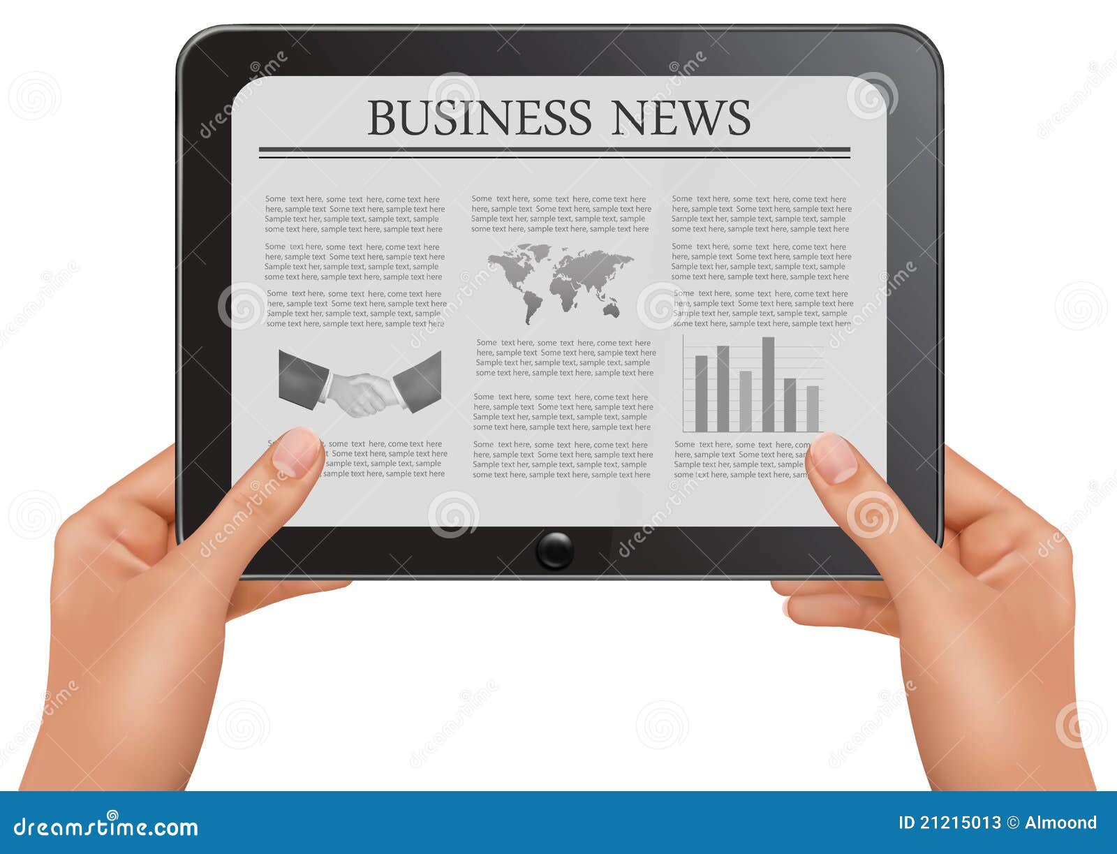 Business News Header On White Background. Breaking News Banner Design ...