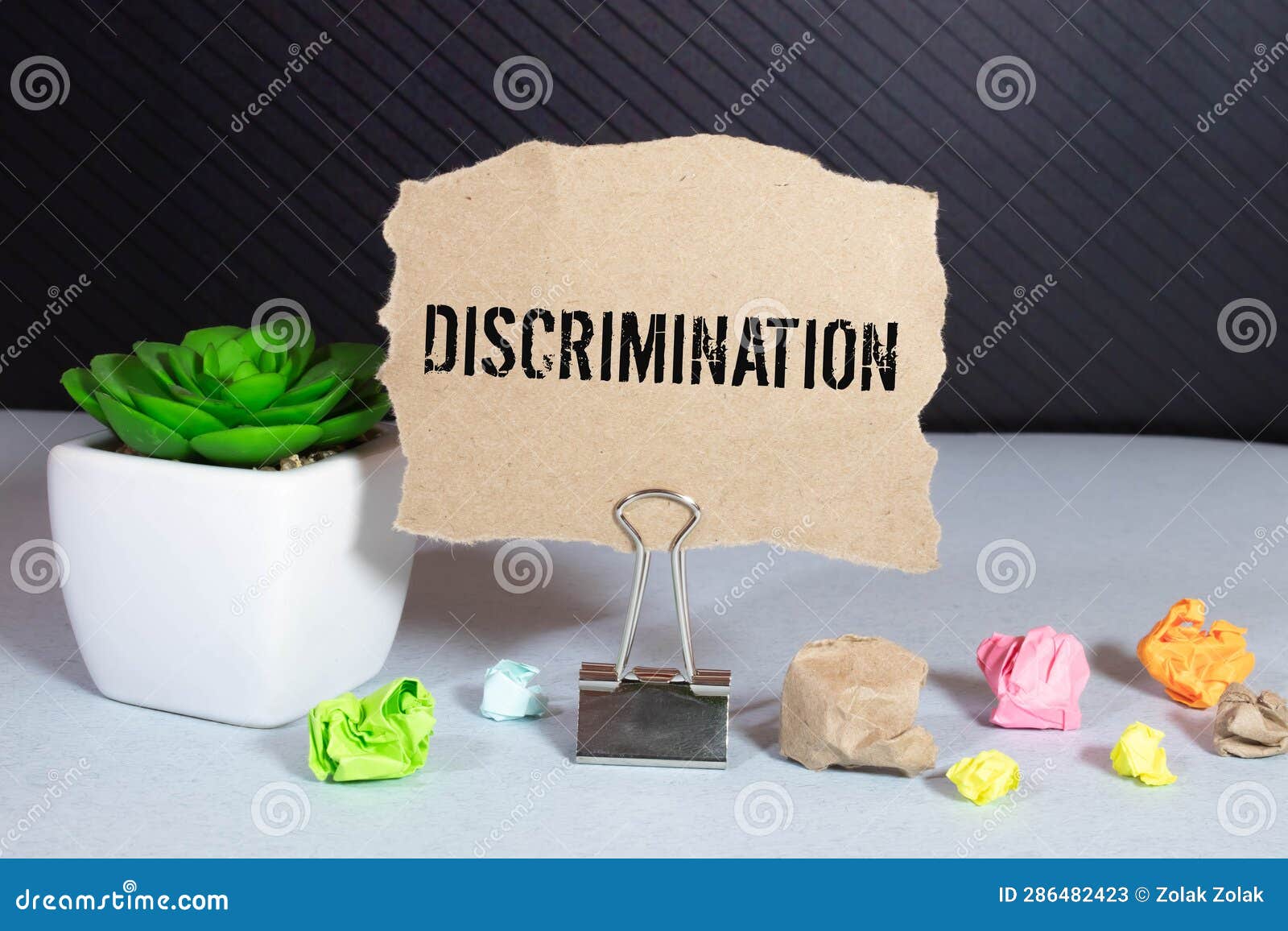 Discrimination - Word From Wooden Blocks With Letters Royalty-Free ...