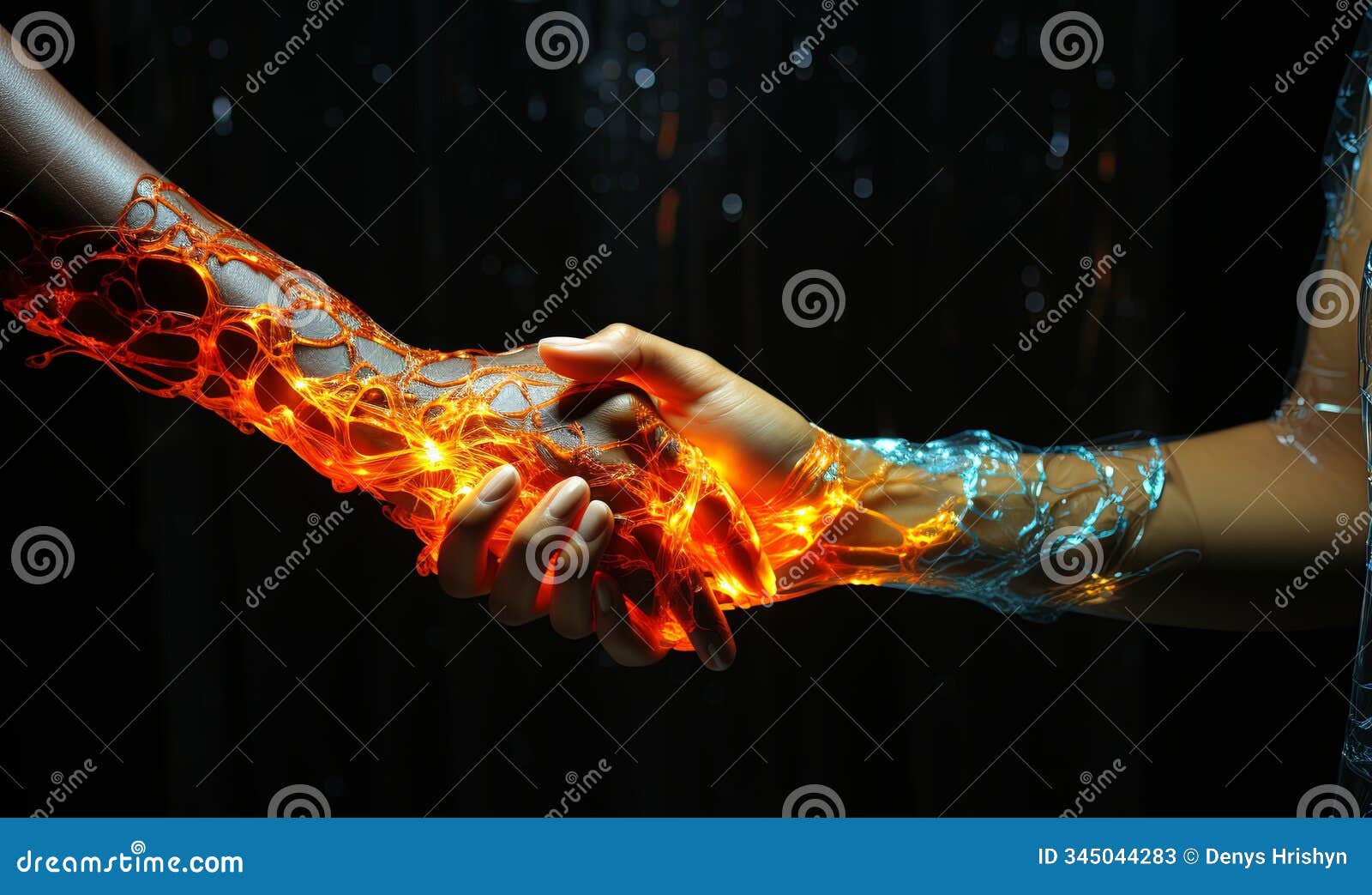 Hands Holding Each Other in Flames Stock Image - Image of burning ...