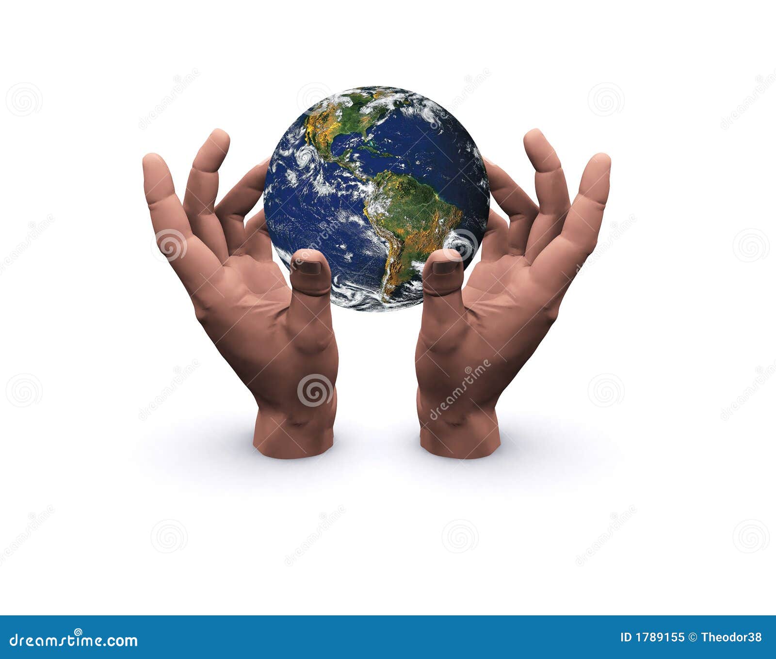 Hands holding earth stock image. Image of technology, exploratiion ...