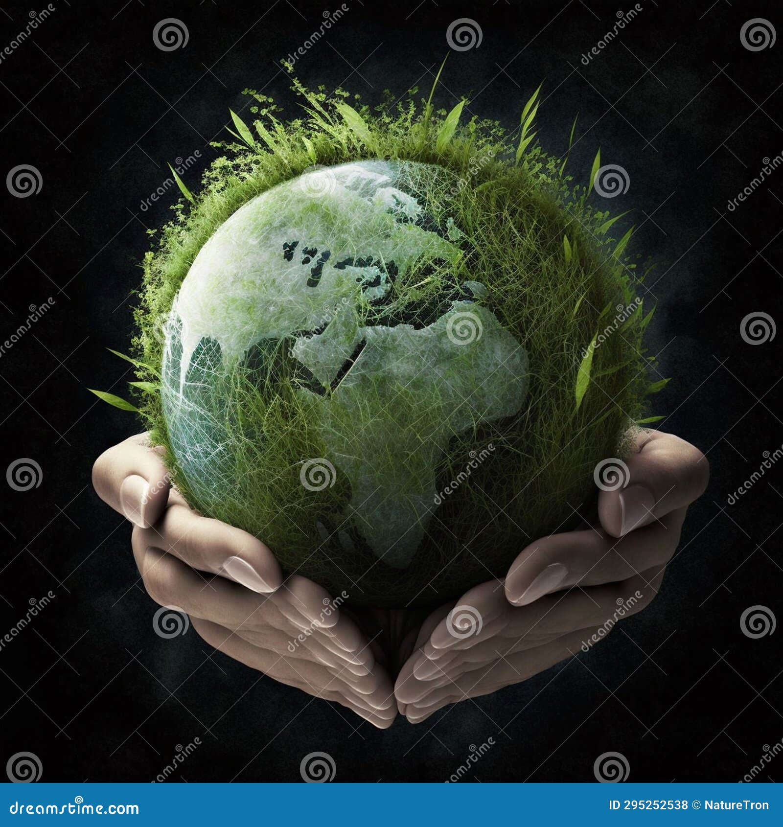 Hands Holding Earth Earth in Hand Earth in Hands Stock Illustration ...