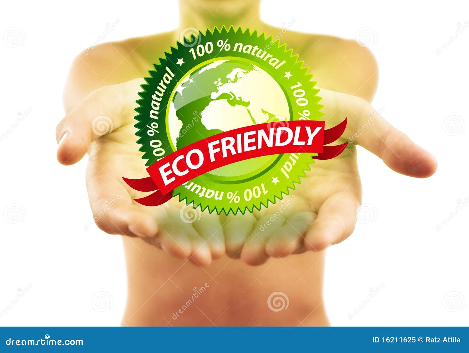 Hands Holding Eco Friendly Sign Stock Image - Image of religion ...