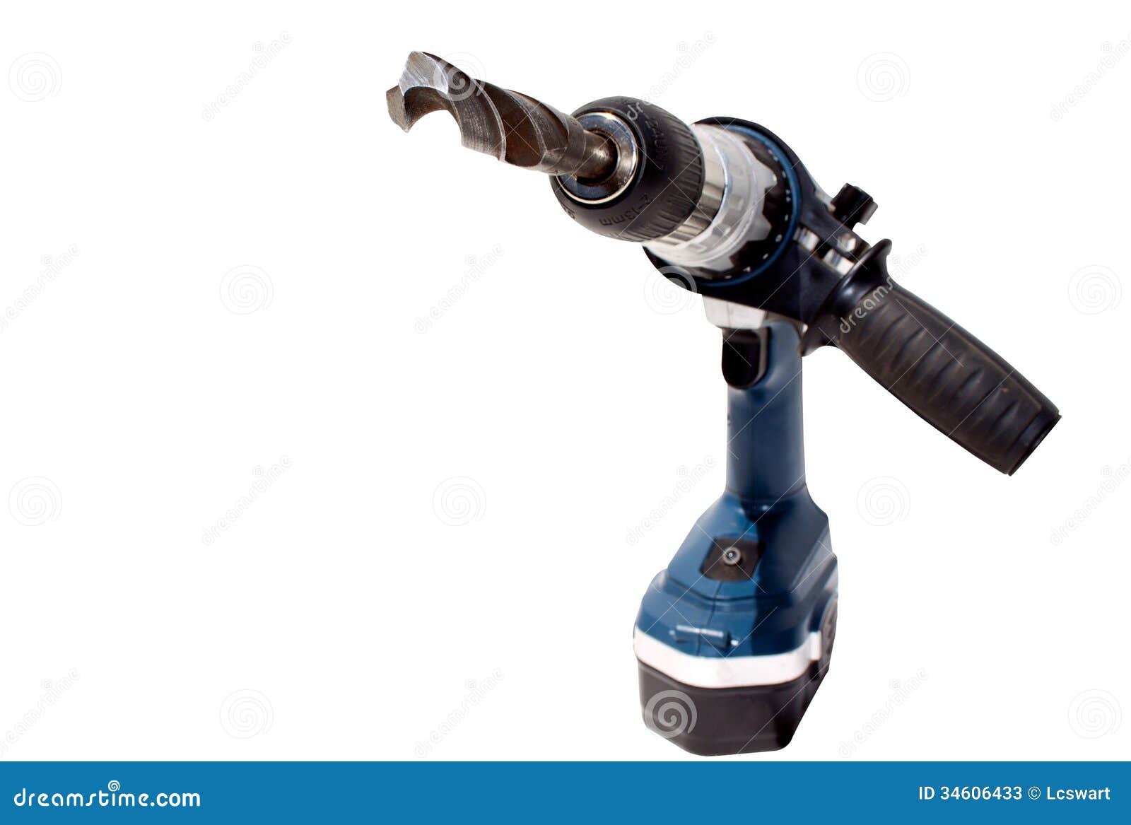 Hands Holding Electric Drilling Machine with Bit Stock Image - Image of ...