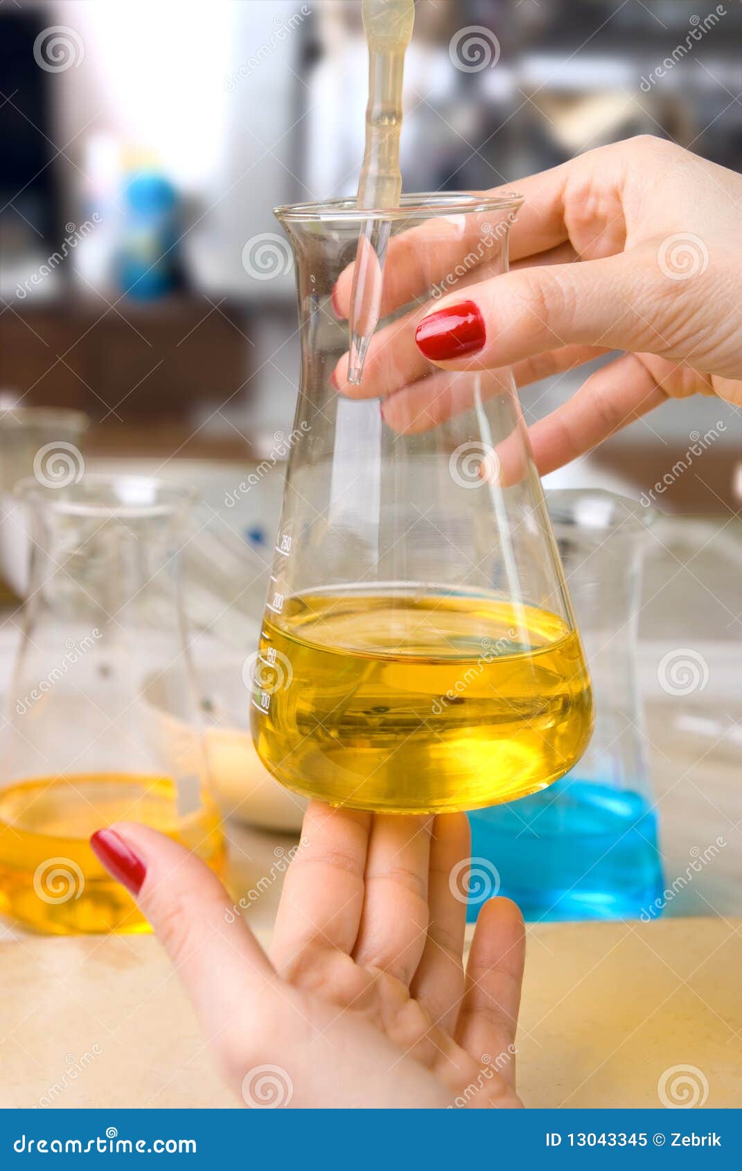 Hands holding a flask stock image. Image of beauty, development - 13043345
