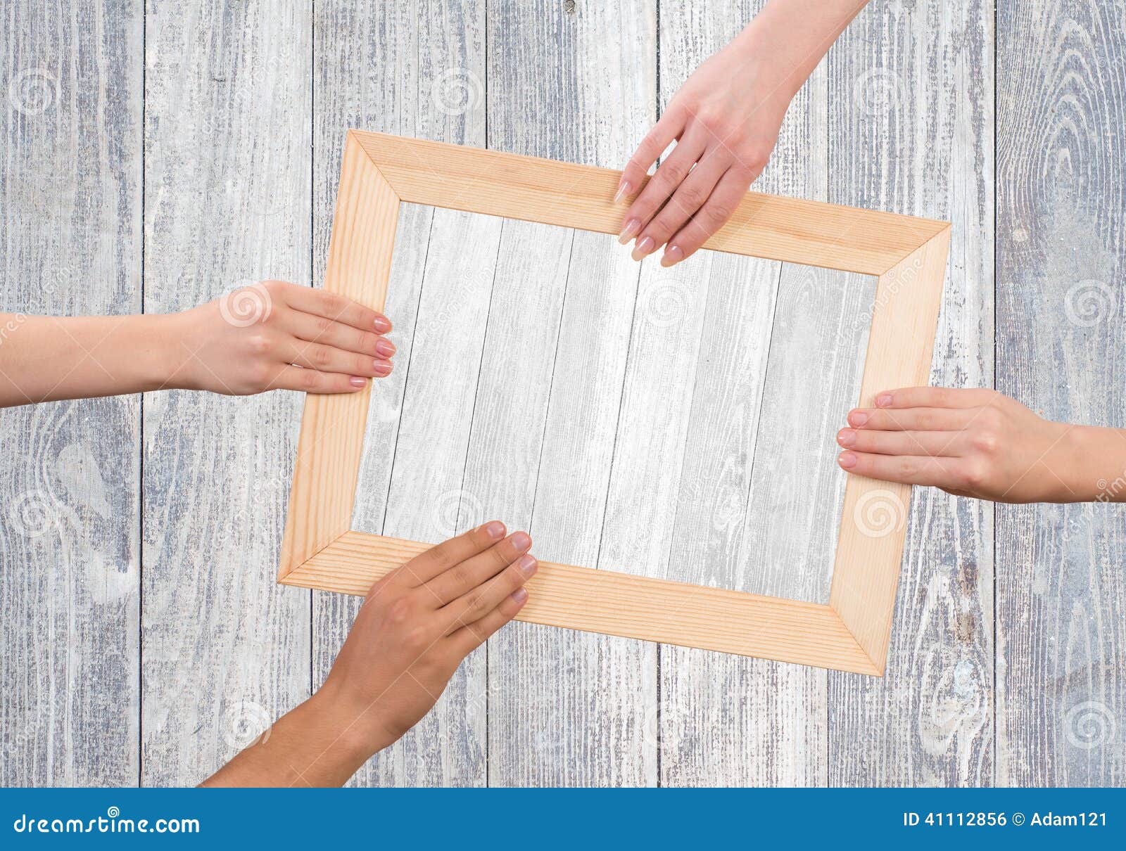 Hands holding frame stock photo. Image of plank, ecology - 41112856
