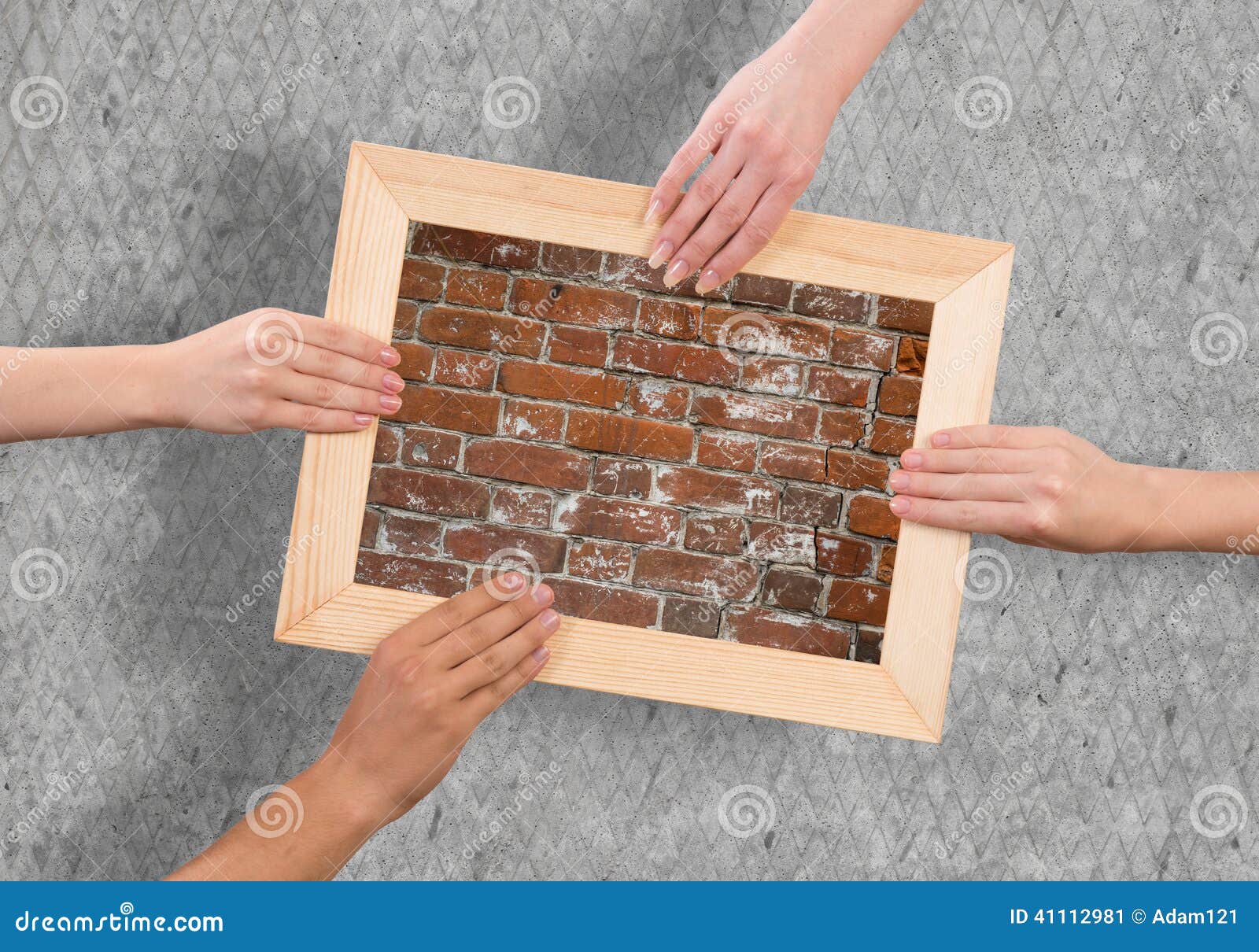 Hands holding frames stock image. Image of hold, empty - 41112981