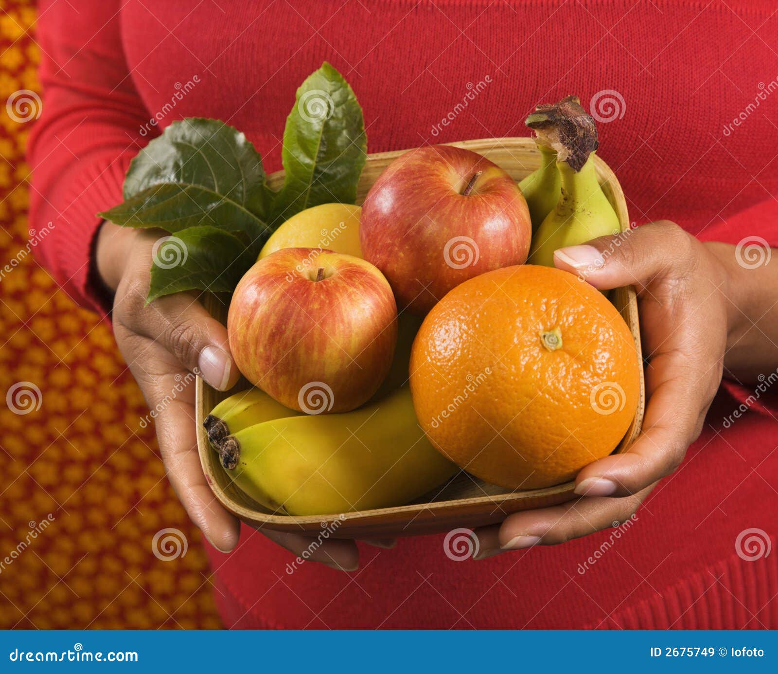 Hands Holding Fruit Basket. Stock Image - Image of years, hispanic: 2675749