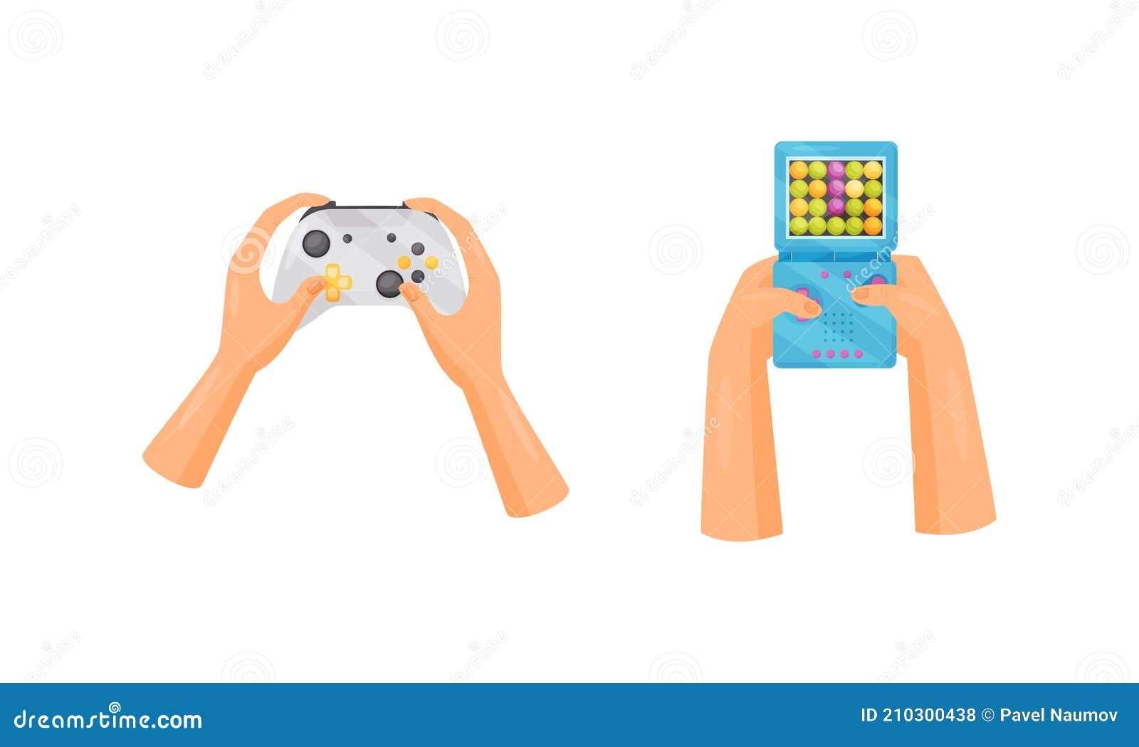 Fingers Pressing Power Buttons Set. Hands Touching, Pushing, Clicking ...