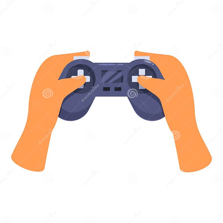 Hands Holding Gaming Controller Playing Video Game Stock Illustration ... Hands Holding Gaming Controller Playing Video Game Stock Illustration ...