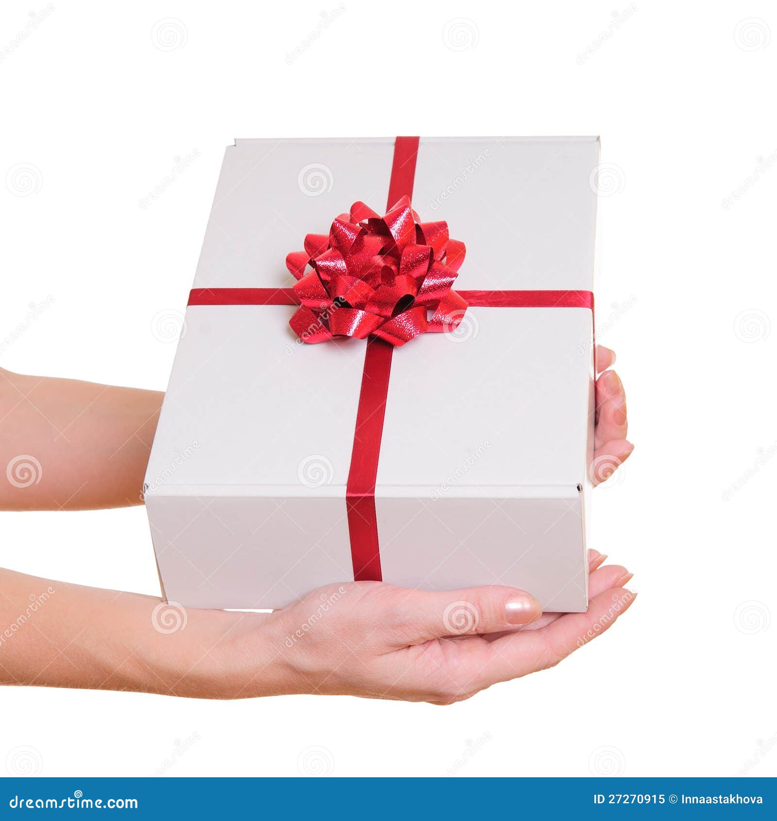 Hands holding gift box stock image. Image of celebrate - 27270915
