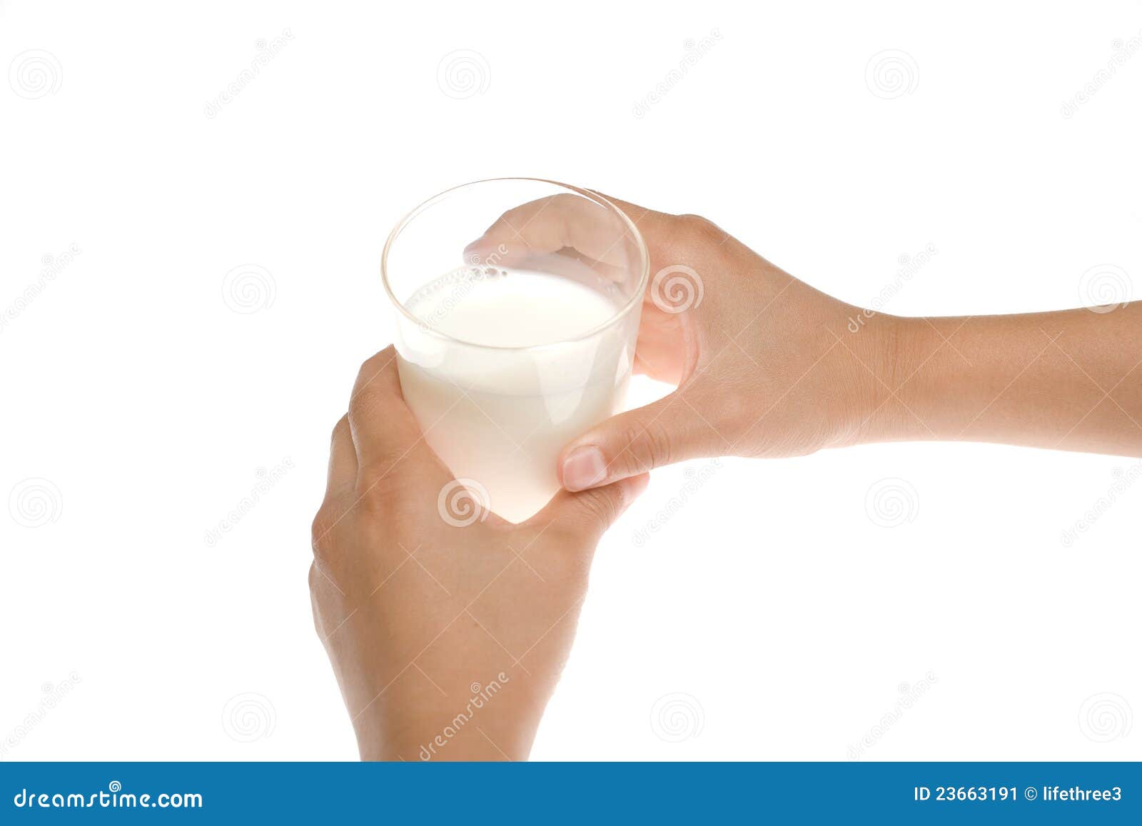 Hands Holding Glass of Milk Stock Image - Image of holding, caucasian ...