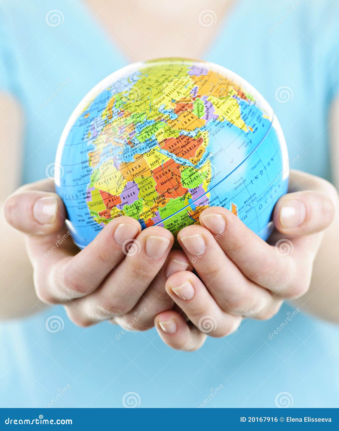 Hands Holding Globe Royalty Free Stock Image - Image: 20167916