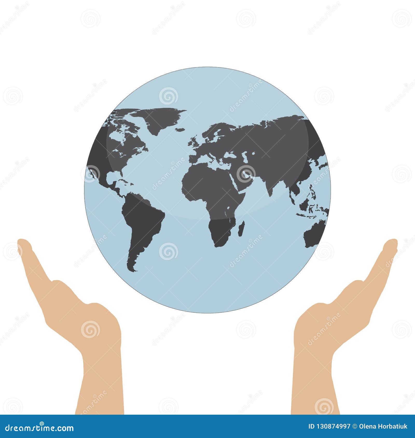 Black Hands Holding World Globe Isolated Stock Illustrations – 720 ...