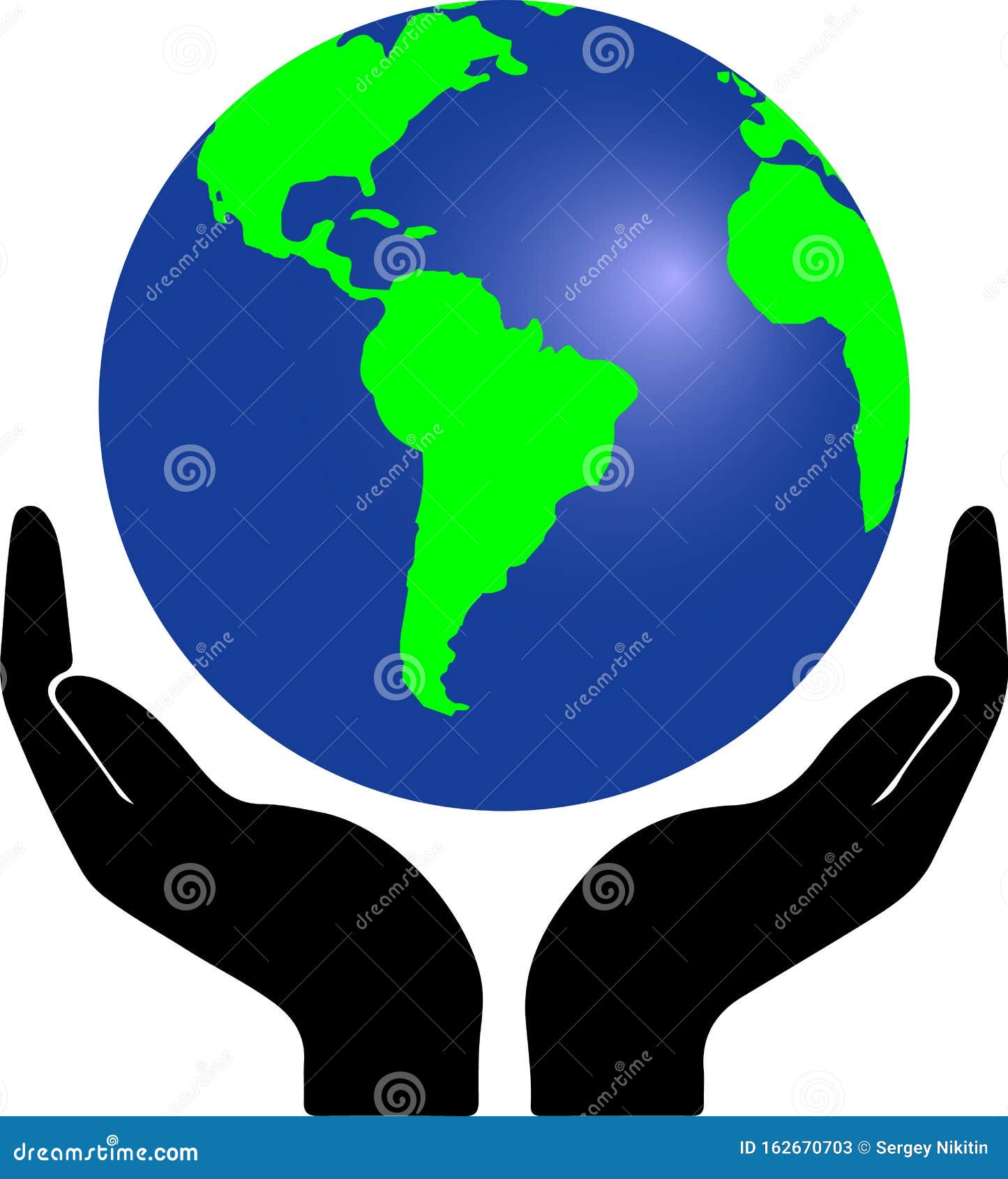 Hands Holding Globe Earth Web Black Icon. Save Earth Concept Vector ...