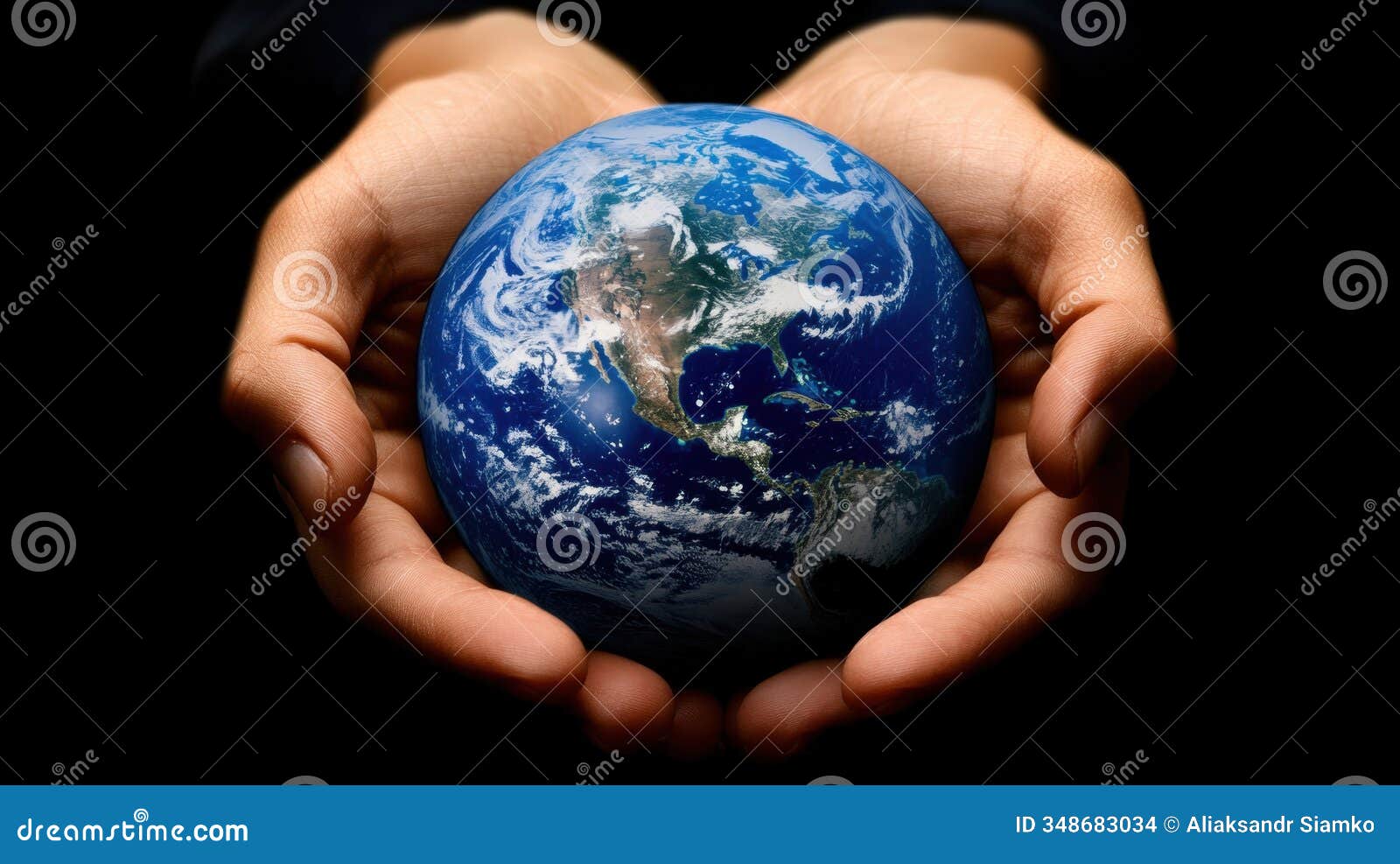 Hands Holding a Globe Emphasizing Global Reach and Democratic ...