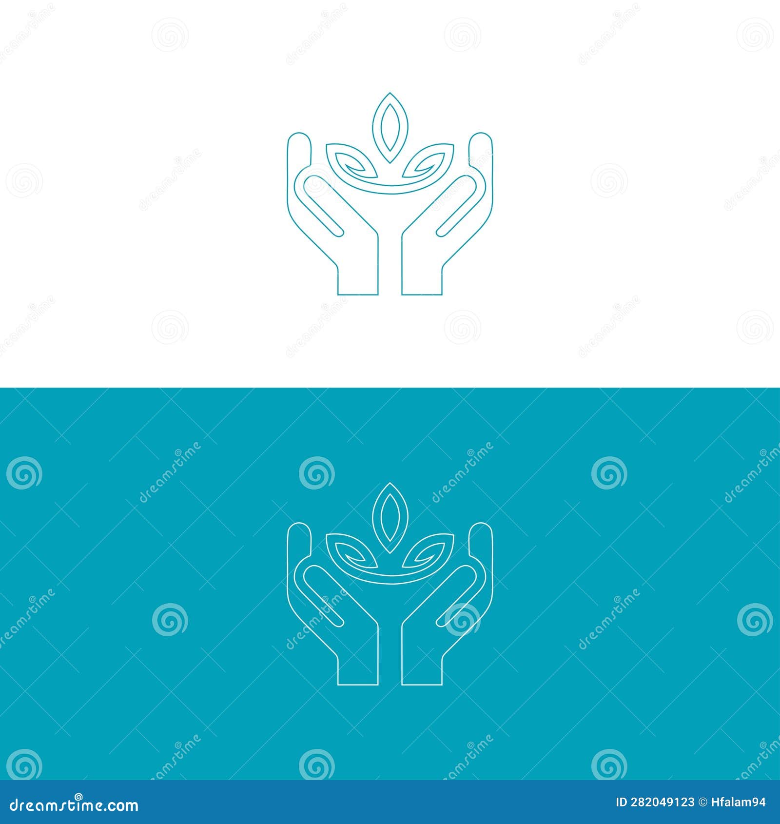 Hands Holding Hands Human Protection with Leafs Vector Image.Vector ...
