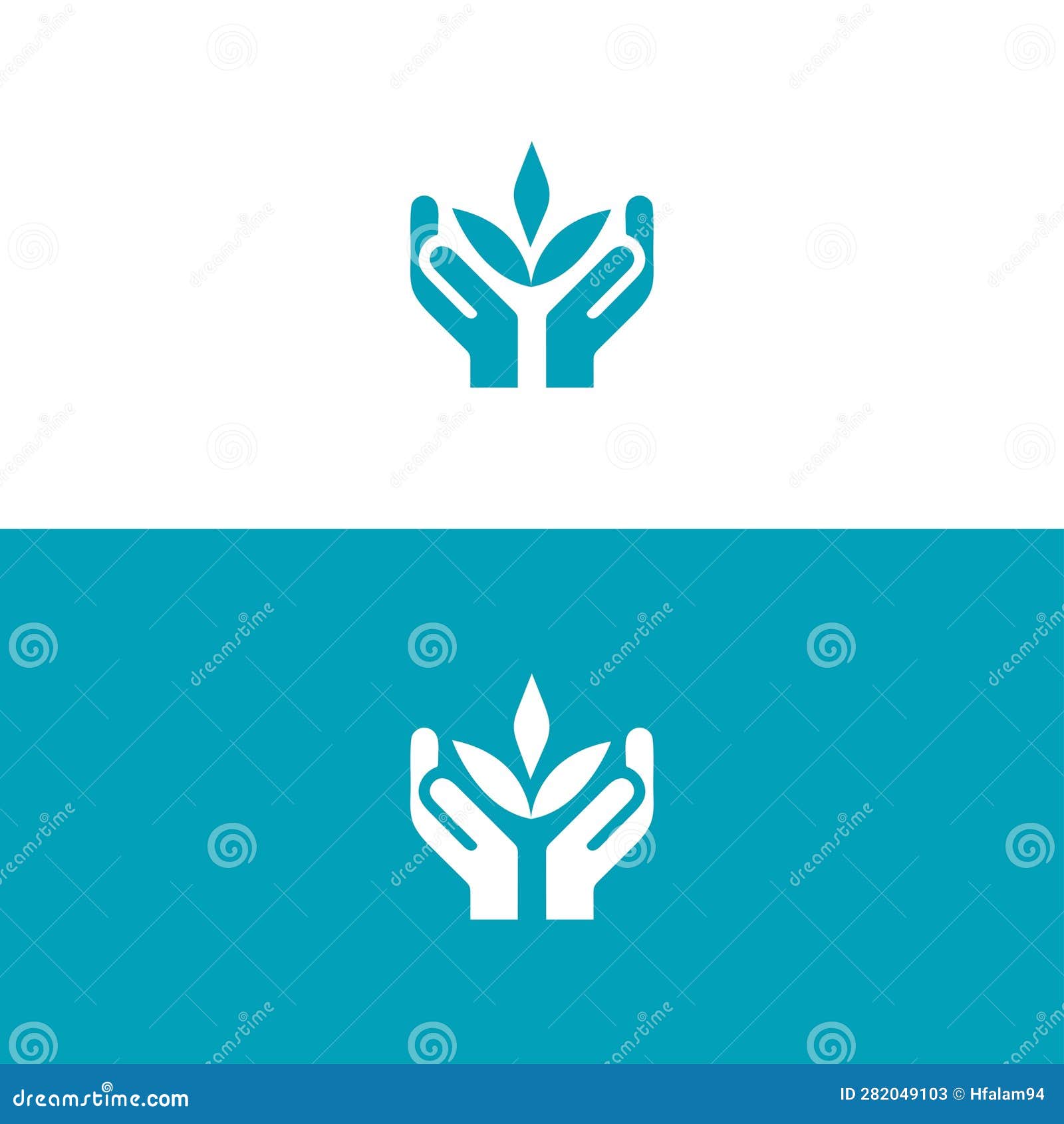 Hands Holding Hands Human Protection with Leafs Vector Image.Vector ...