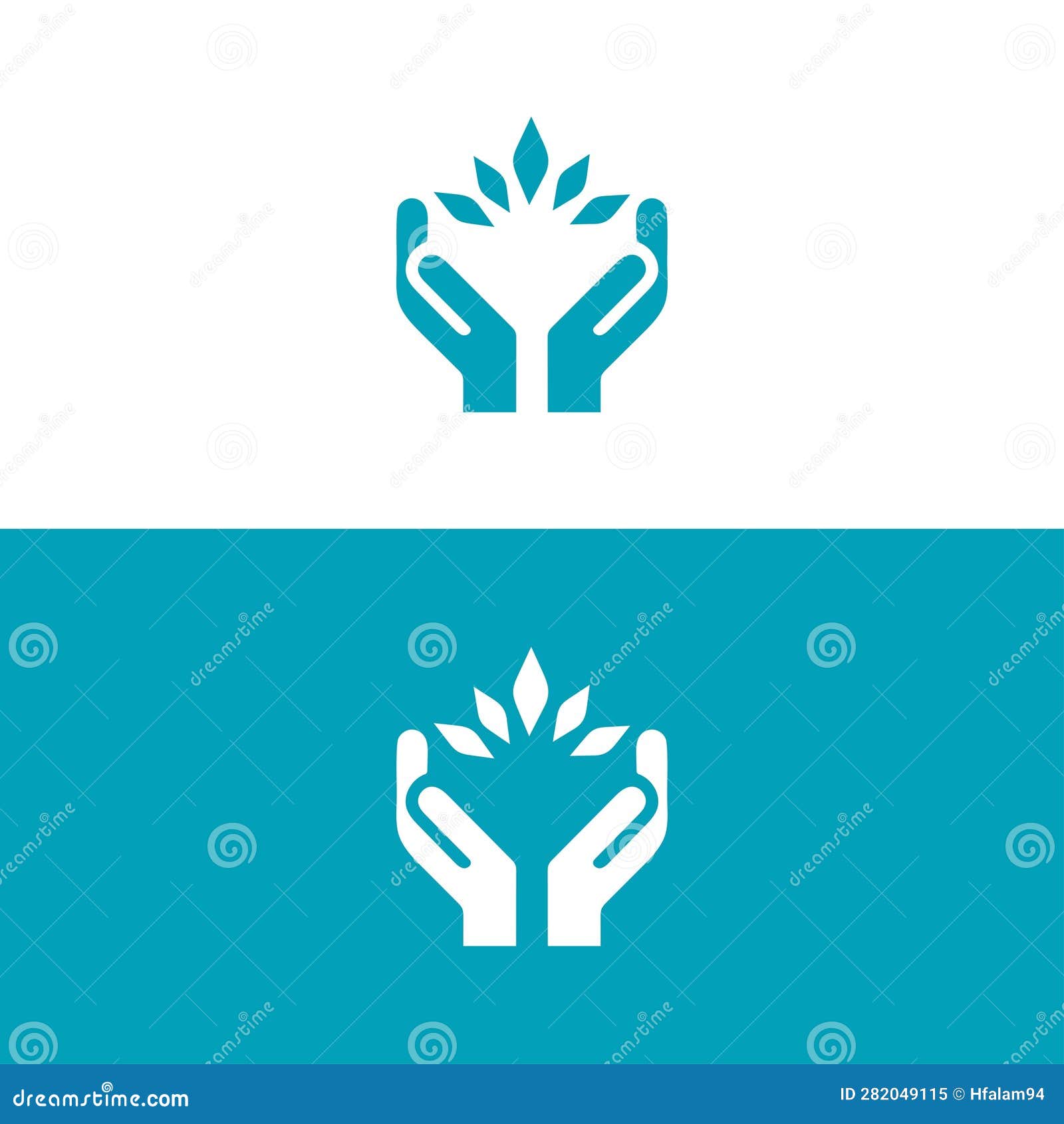 Hands Holding Hands Human Protection with Leafs Vector Image.Vector ...