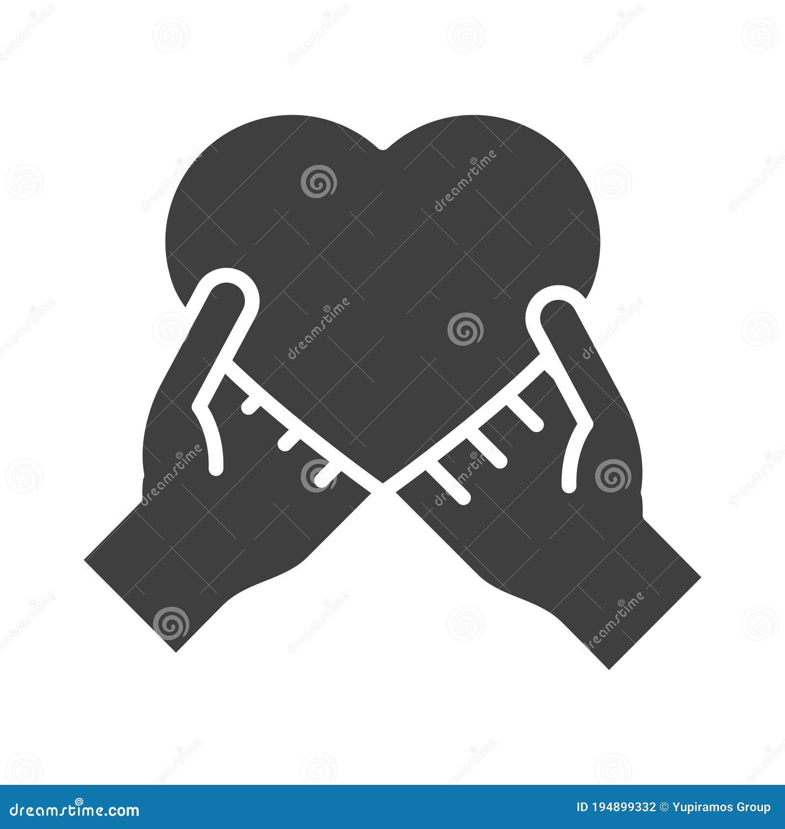Hands Holding Heart, Human Rights Day, Silhouette Icon Design Stock ...