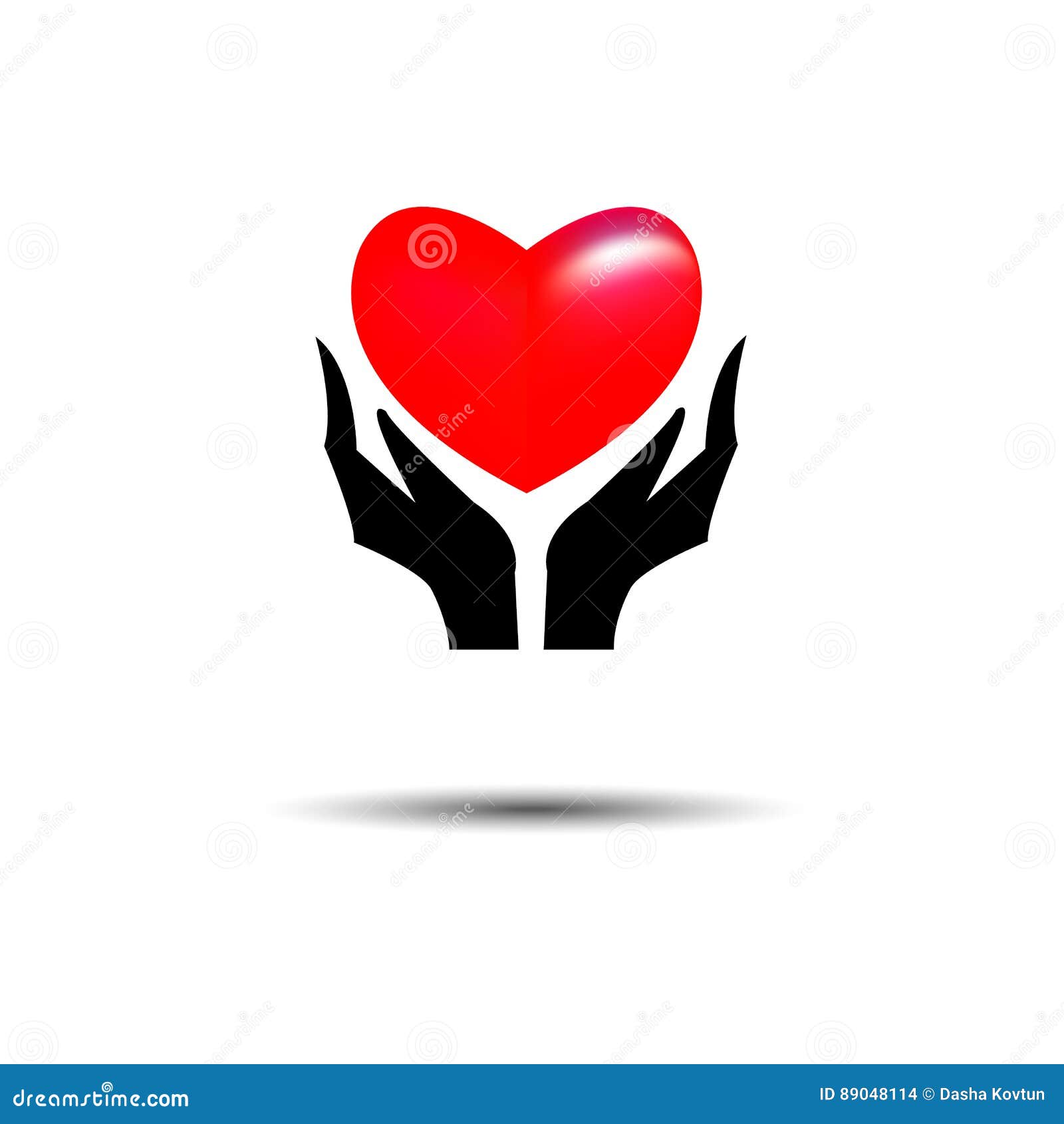 Hands Holding Heart Logo Design Vector Template. Take My Heart L Stock ...
