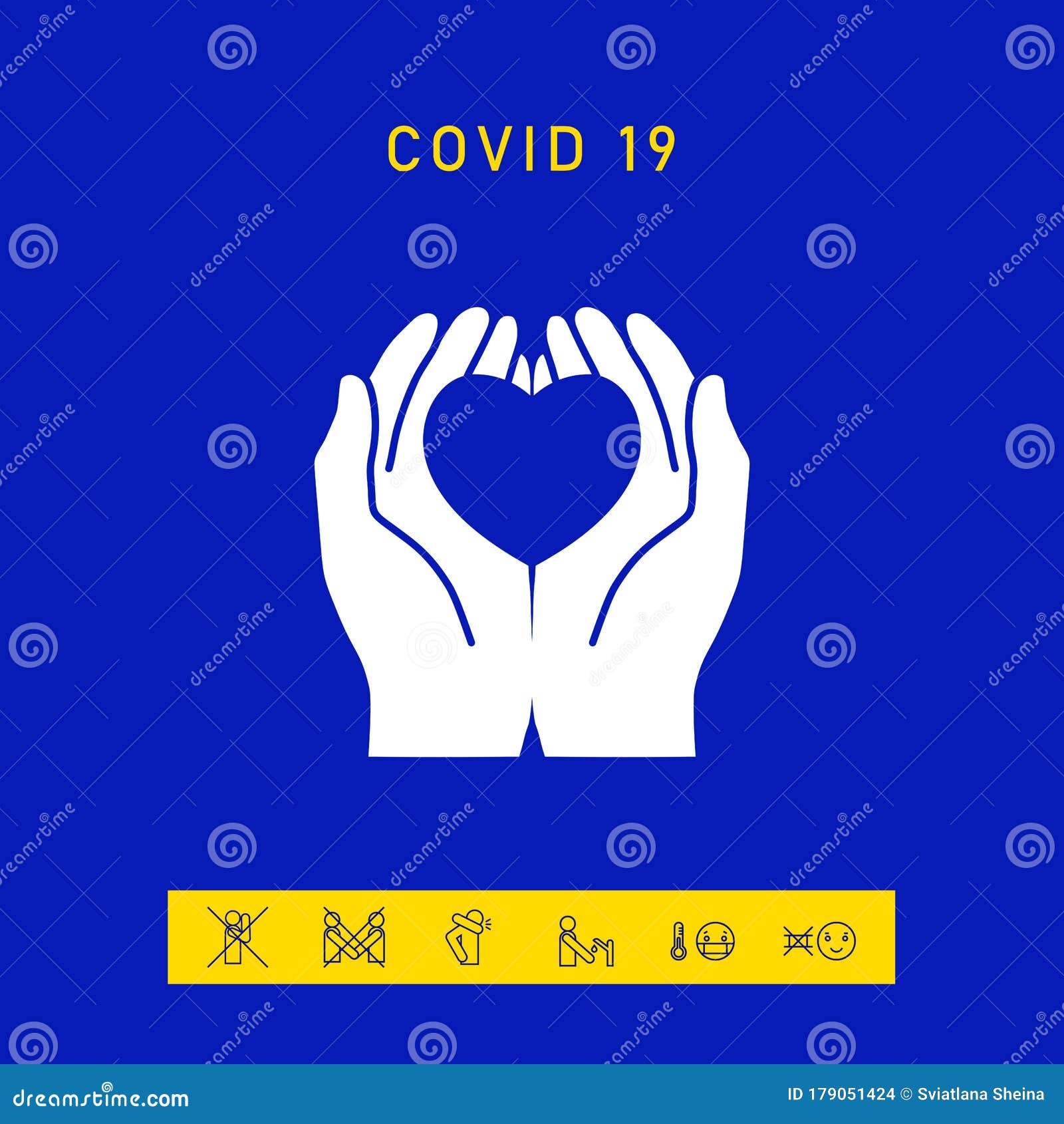 Hands Holding Heart - Protection Symbol. Graphic Elements for Your ...