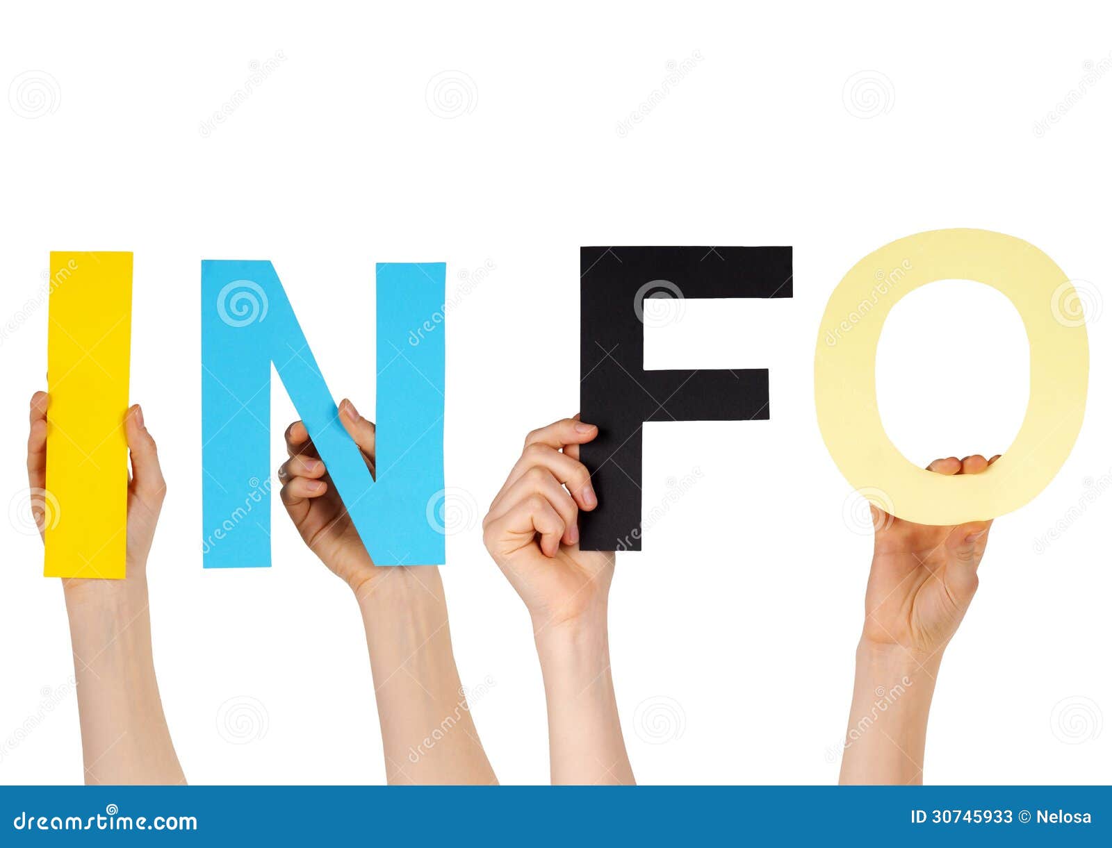 Hands holding INFO stock image. Image of character, education - 30745933